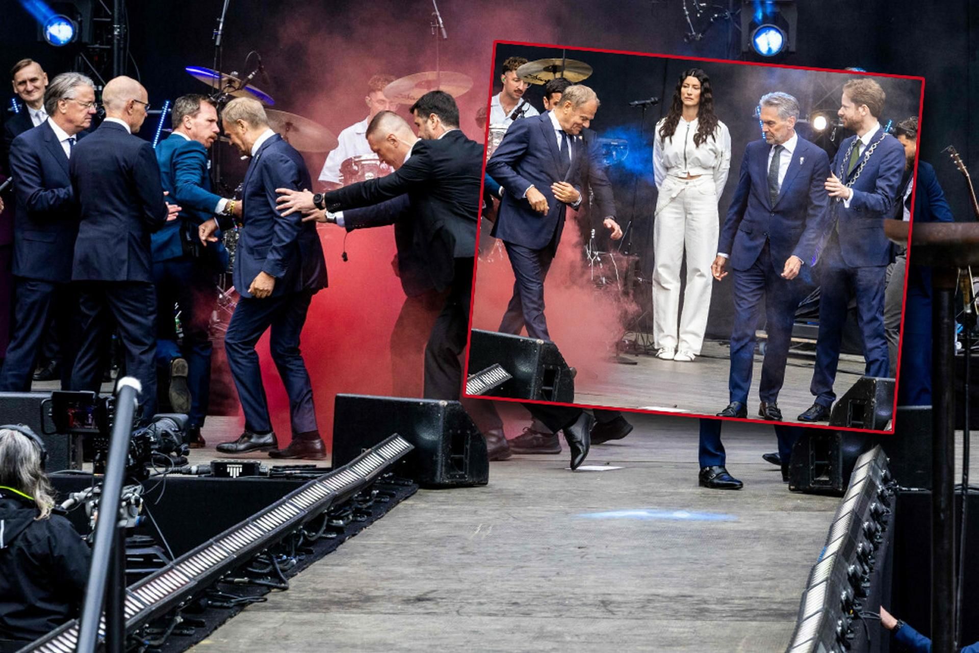 Raca rzucona pod nogi Donalda Tuska! Interweniowała ochrona [NAGRANIE ...