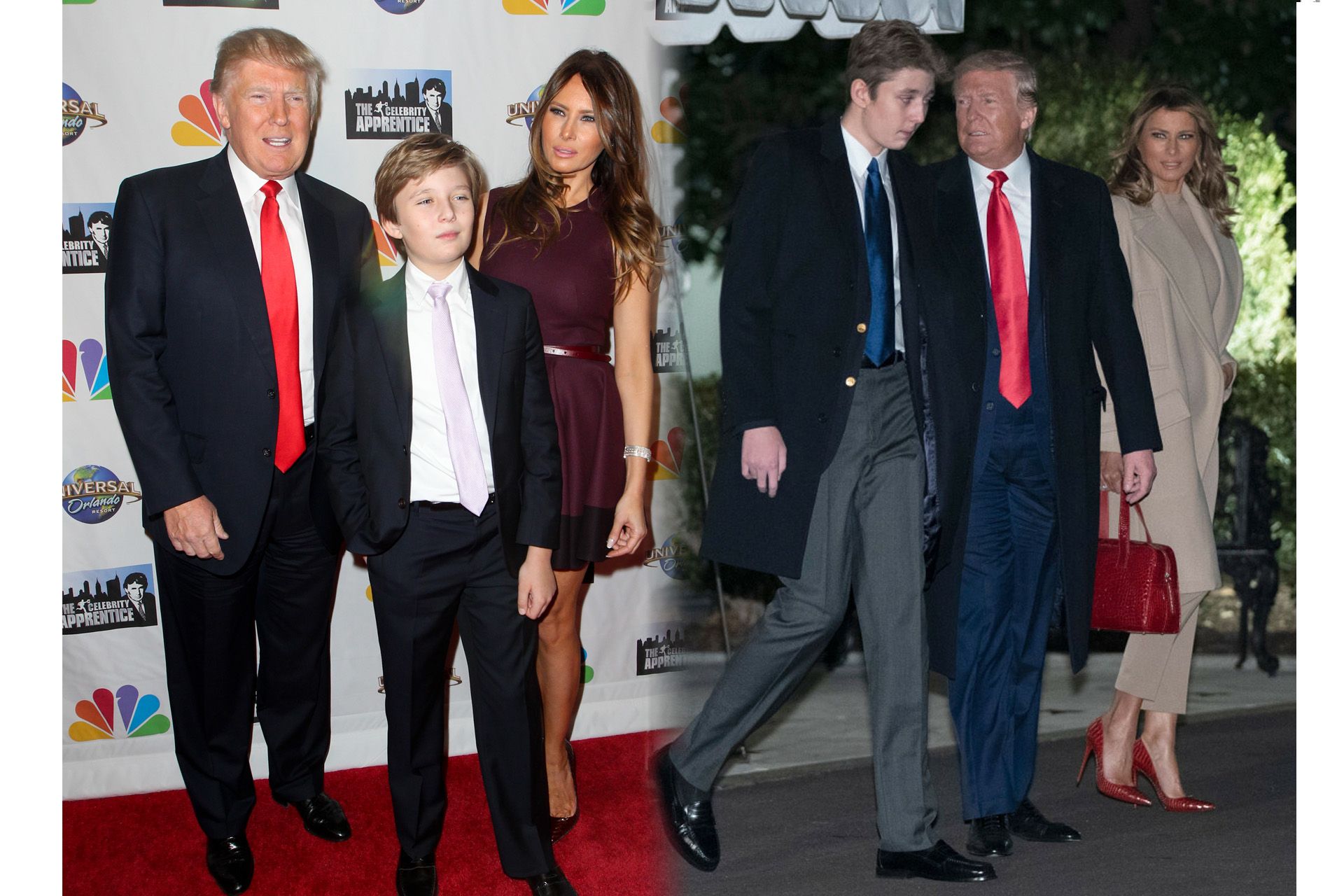 17-letni syn Donalda Trumpa jest szokująco wysoki. Barron Trump ...