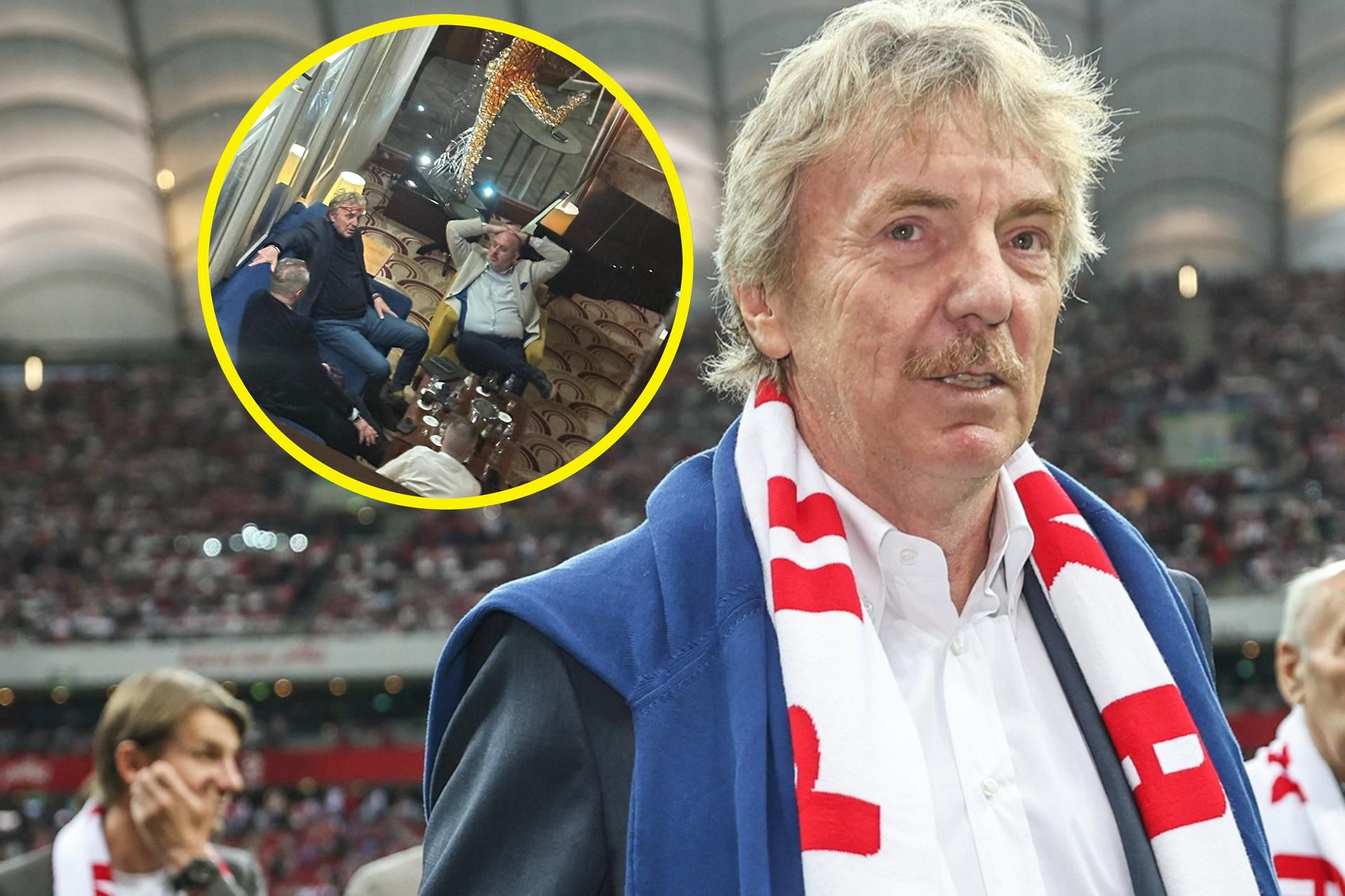 Nocne obrady Zbigniewa Bońka przy kieliszku. Wszystko tuż przed Polska ...