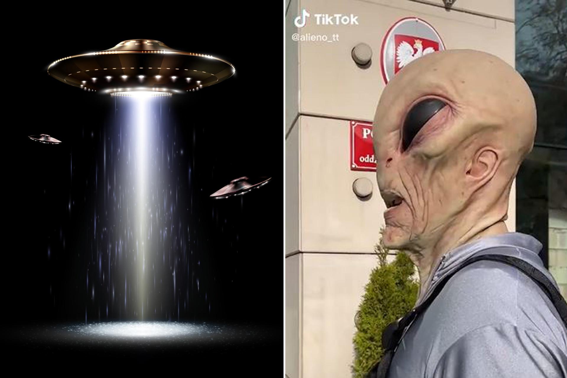 Polska Agencja Kosmiczna. Warszawę odwiedził ufoludek? Chciał się ...