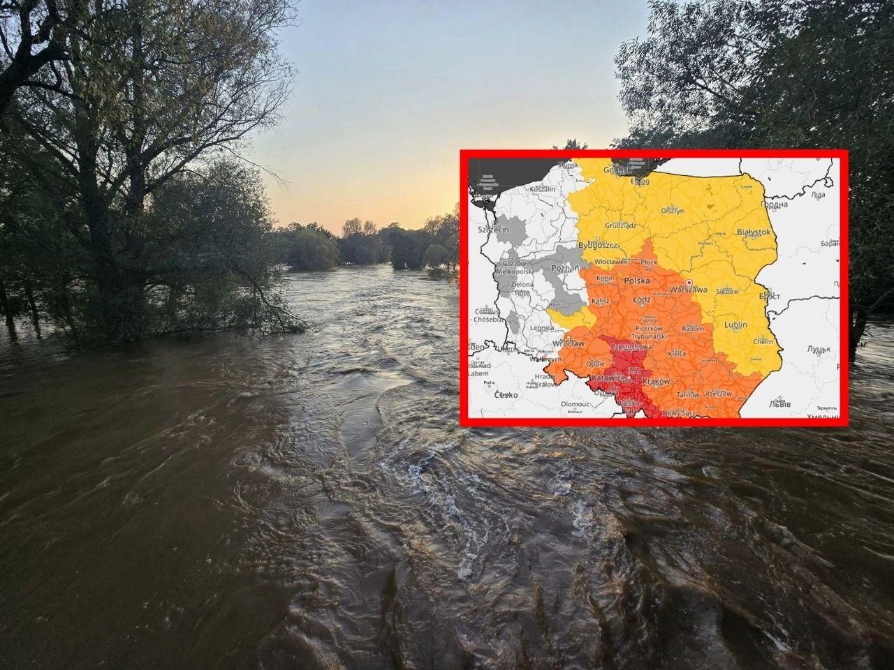 Ostrzeżenie IMGW i Alert RCB. Intensywne opady spowodują wystąpienie rzek. Zagrożenie powodzią ...