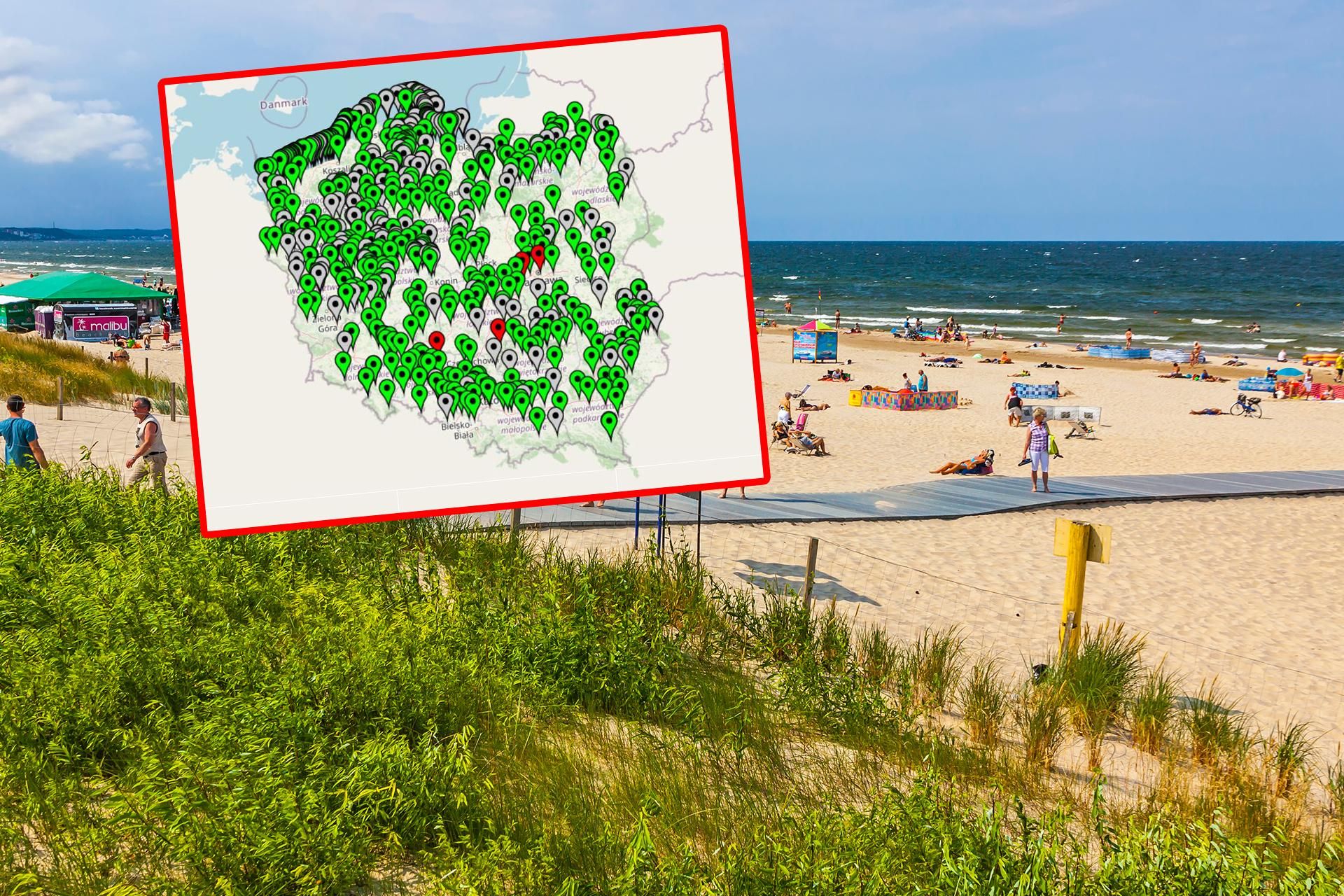 Mapa sinic 2025 nad Bałtykiem. Te kąpieliska nad morzem są dzisiaj zamknięte [LISTA ...