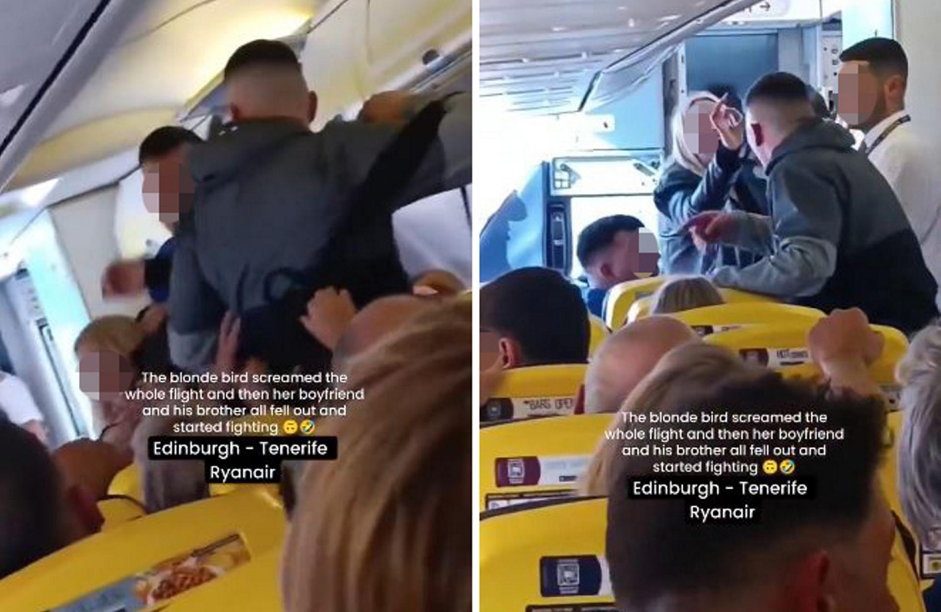 Wielka awantura i bitwa w samolocie na Teneryfę! Gromada pijanych pasażerów urządziła bijatykę ...
