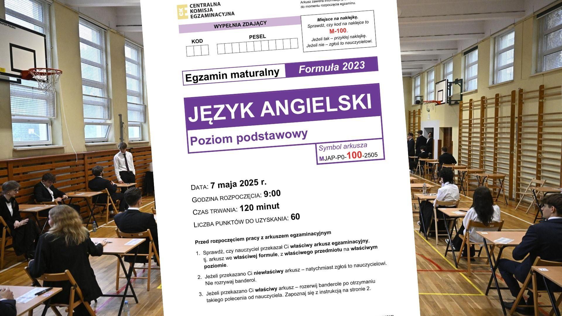 Matura 2025: ANGIELSKI. Mamy wszystkie odpowiedzi i oficjalny arkusz CKE. Sprawdź, czy zdałeś ...