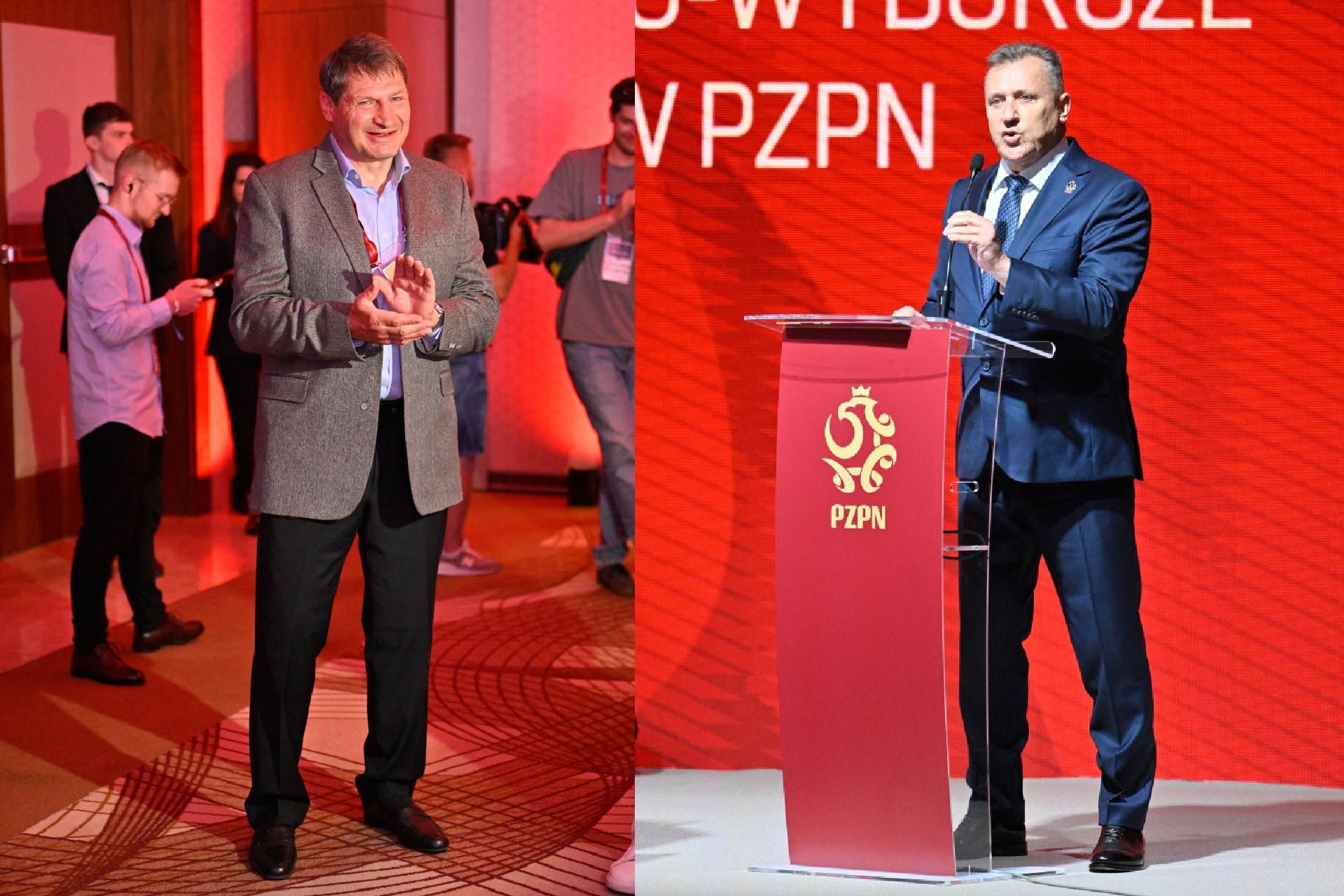 Wybory w PZPN. Co Andrzej Gołota robi na piłkarskim zjeździe baronów? - Super Sport