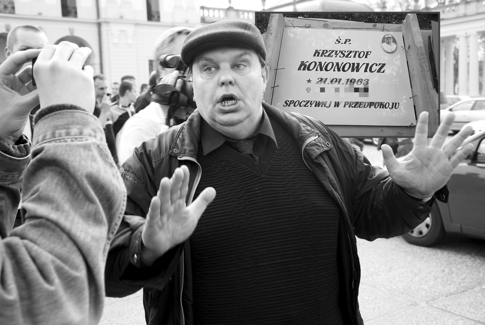 Krzysztof Kononowicz dwa lata temu dostał płytę nagrobną z datą swojej śmierci - Białystok ...