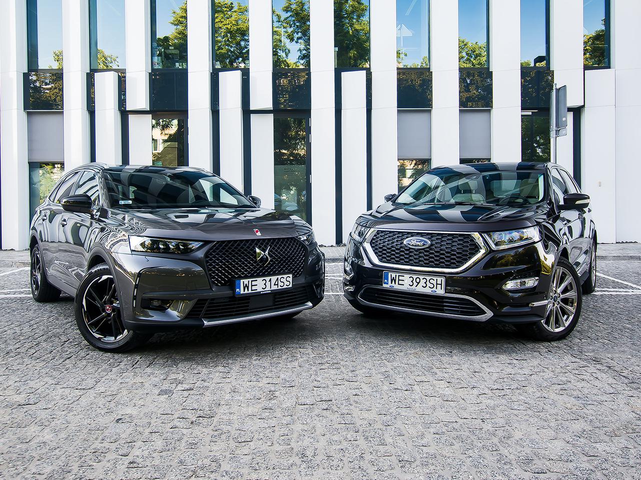 TEST porównawczy - Ford Edge Vignale 2.0 TDCi vs. DS 7 Crossback 2.0 ...