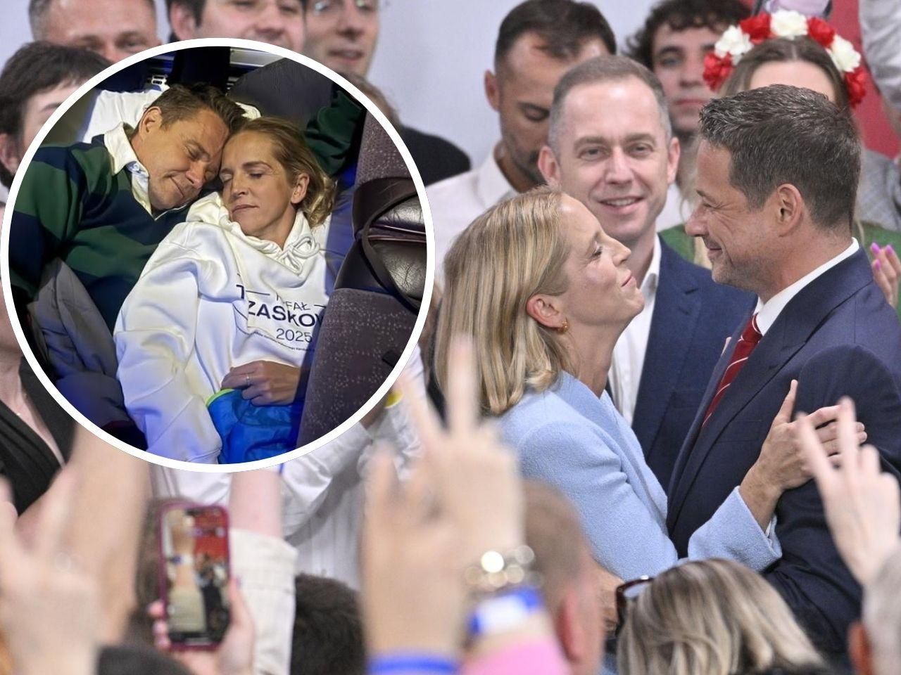 Trzaskowski z żoną spali między fotelami w busie na podłodze. "Nie ...