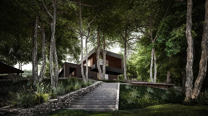 Dom nad rzeką - projekt od AMJ studio. Zobacz, jak będzie wyglądać - murator.pl