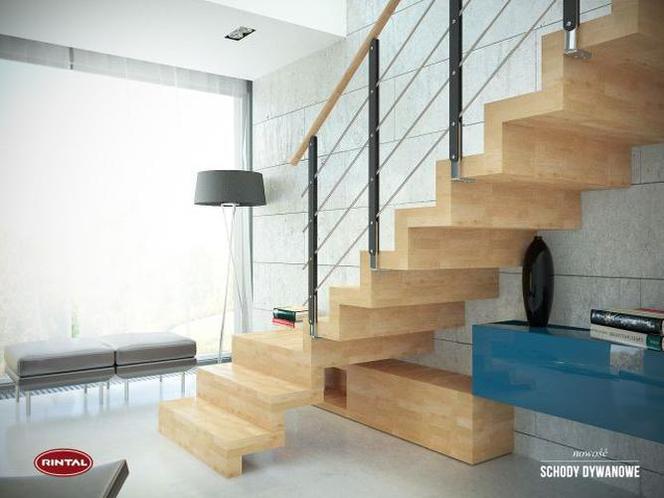 Wewnętrzne schody drewniane Otto - muratorplus.pl