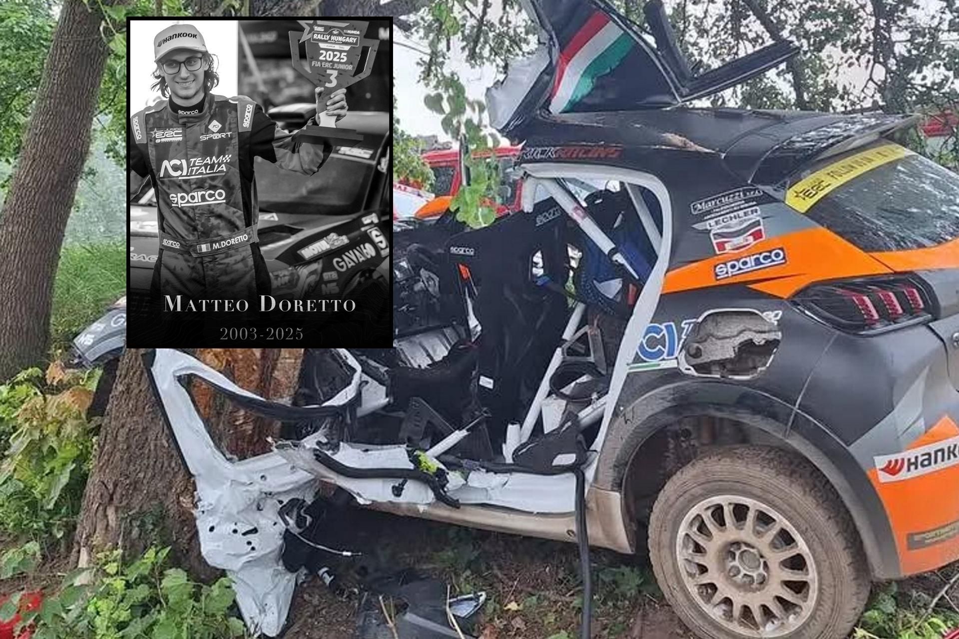 Włoski kierowca Mateo Doretto zginął na treningu. Tragedia przed Rajdem ...