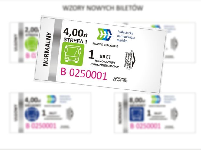 Białystok. Zobacz jak będą wyglądać nowe papierowe bilety BKM [NOWY CENNIK] - Białystok, Super ...