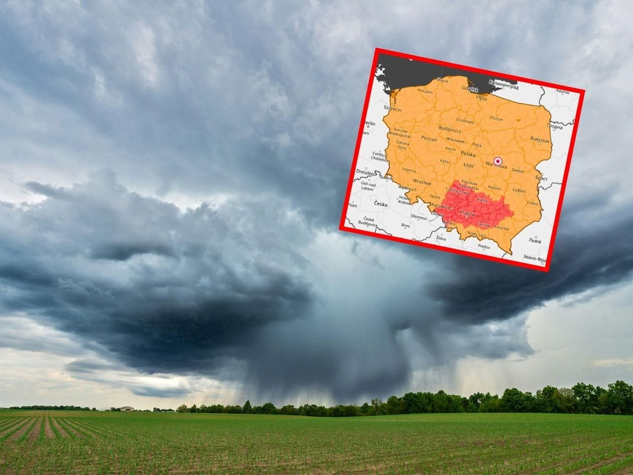 Burze nadciągają. IMGW ostrzega 5 województw. Rozesłano alerty RCB do mieszkańców woj. śląskiego ...