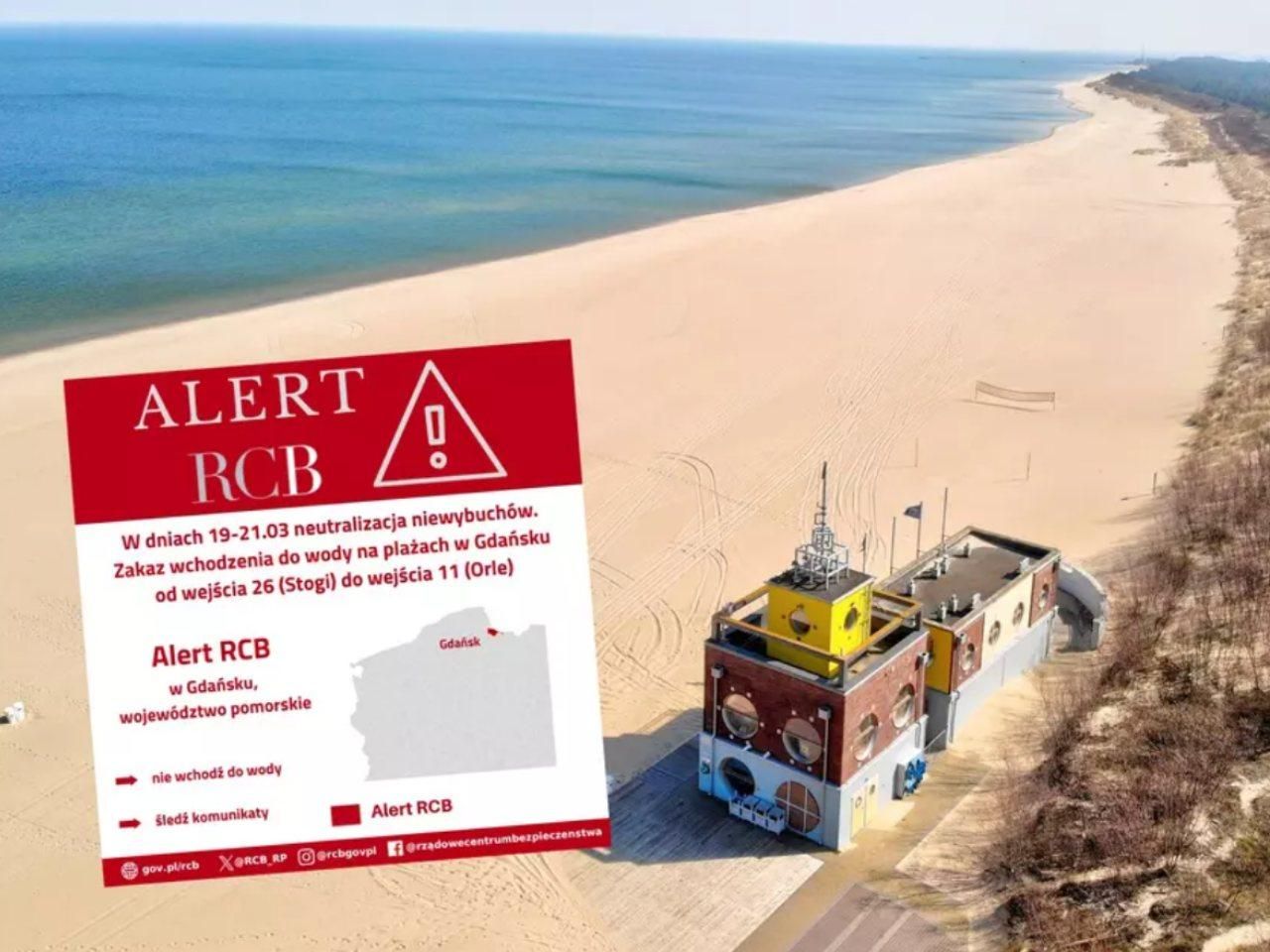 Neutralizacja niewybuchów w Gdańsku. Alert RCB w województwie pomorskim ...