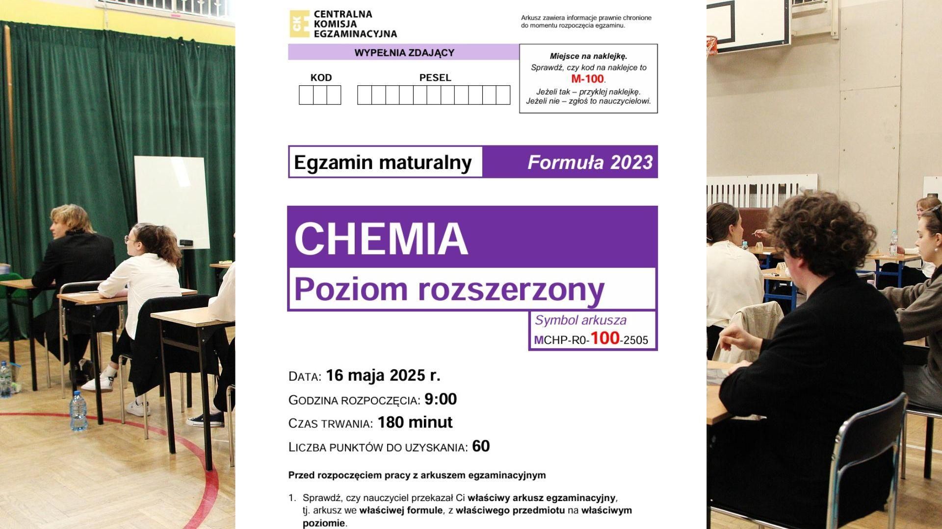 Matura chemia 2025: ODPOWIEDZI eksperta i arkusz CKE [16.05.2025] - Kraków, Super Express