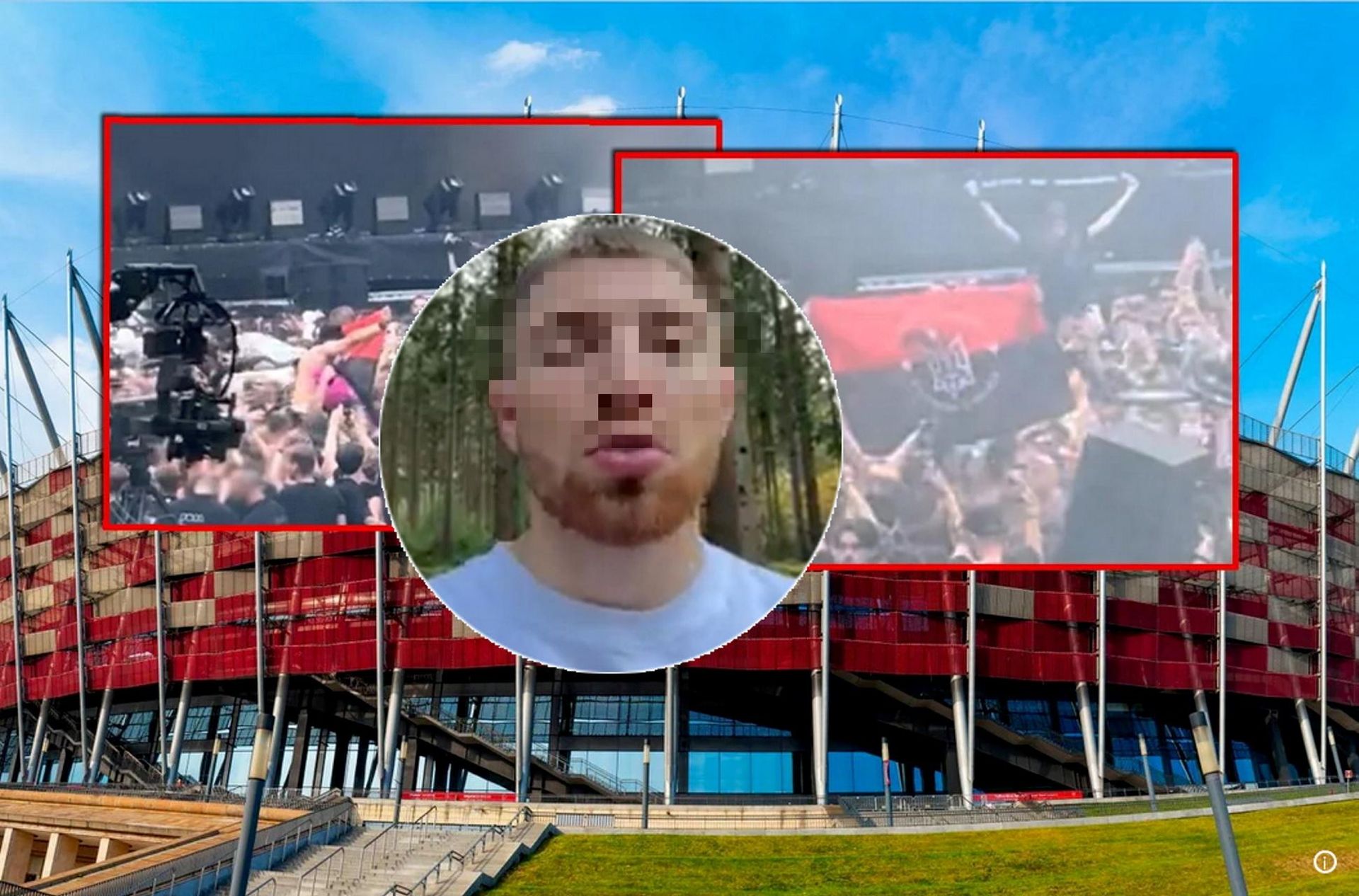 Machał banderowską flagą na koncercie w Warszawie. Złożył przeprosiny ...