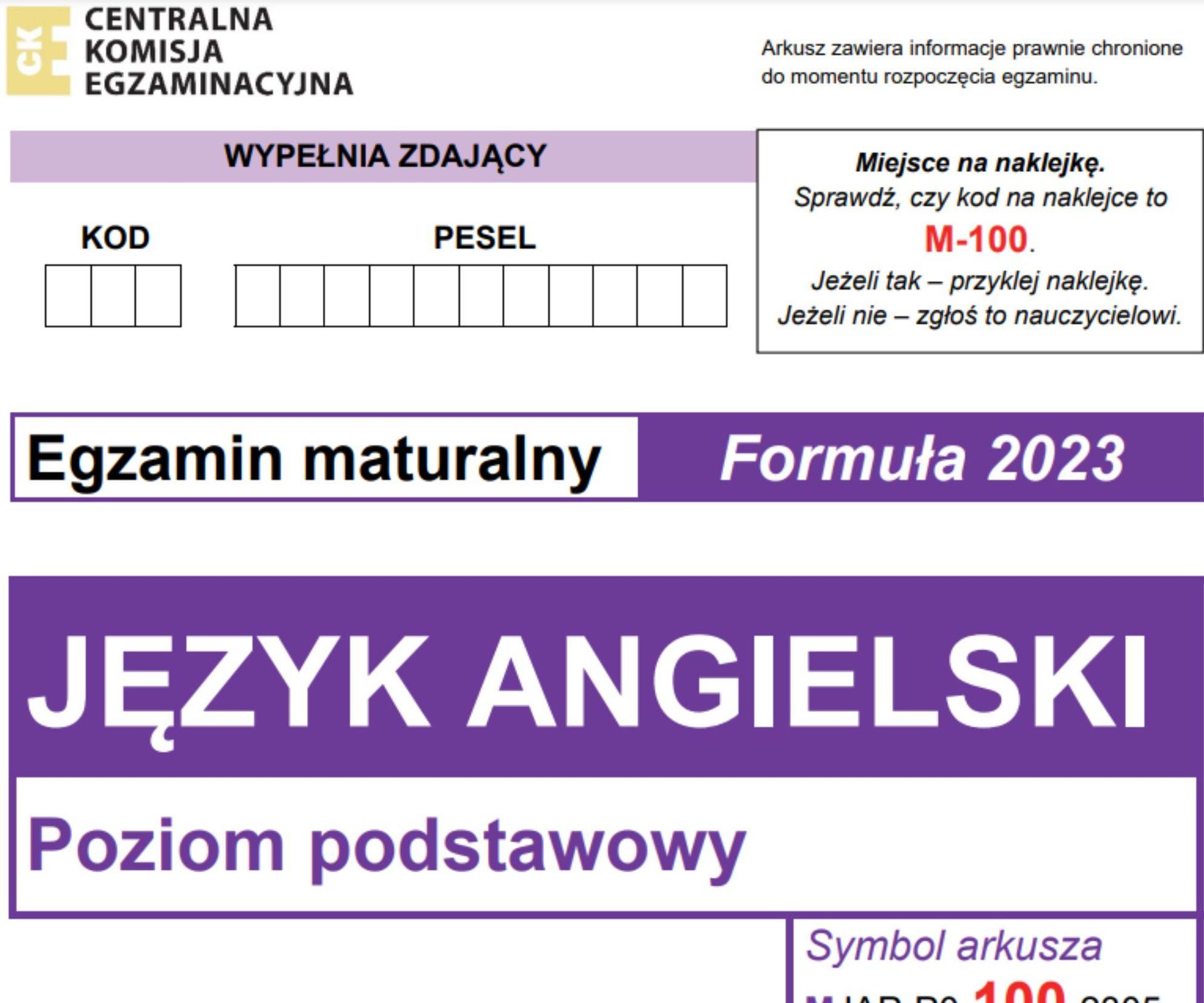 Matura 2024 angielski - ARKUSZ CKE, ODPOWIEDZI, ZADANIA, PDF DO POBRANIA [2023, 2015] - ESKA.pl