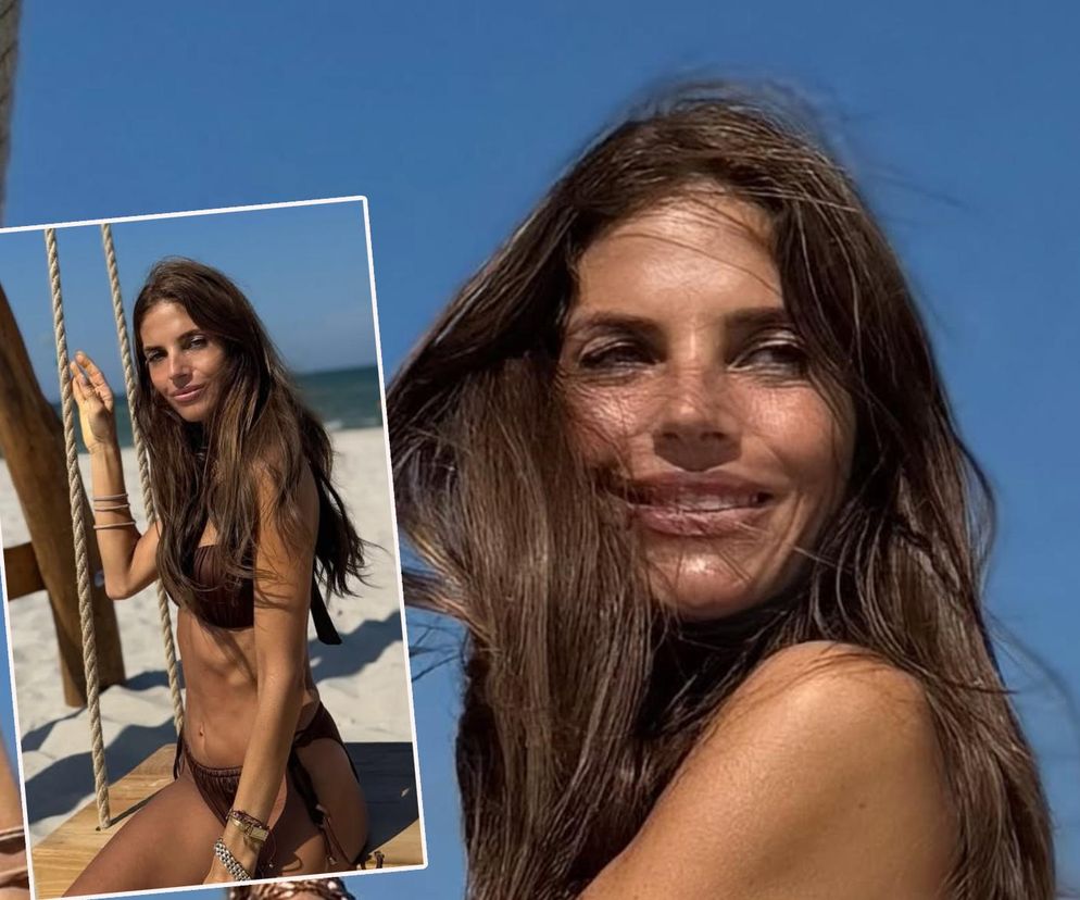 Spalona na mahoń Weronika Rosati pręży się w bikini. Tak odpoczywa nad polskim morzem! - Super ...