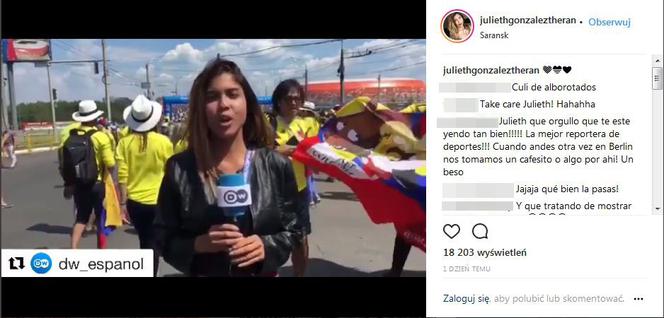 Mundial 2018. Napastował kolumbijską reporterkę podczas relacji na żywo ...