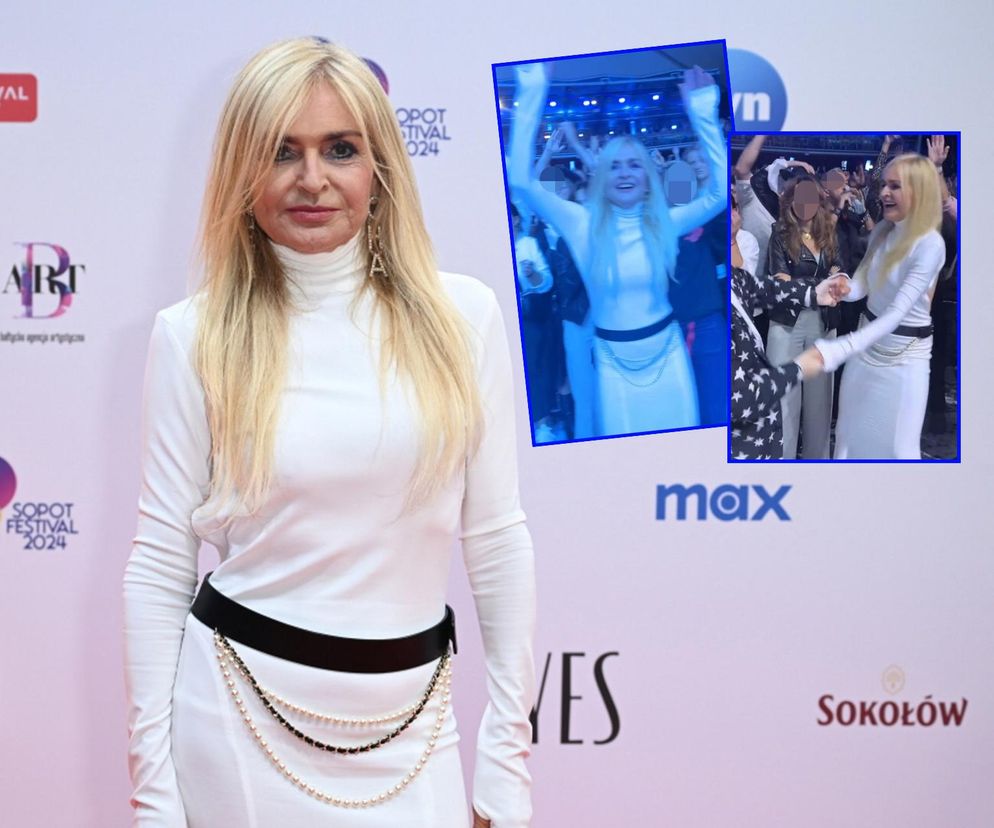 Olejnik wpadła na scenę w Sopocie i zaczęła wiec polityczny. A potem zaszalała w tańcu - Super ...