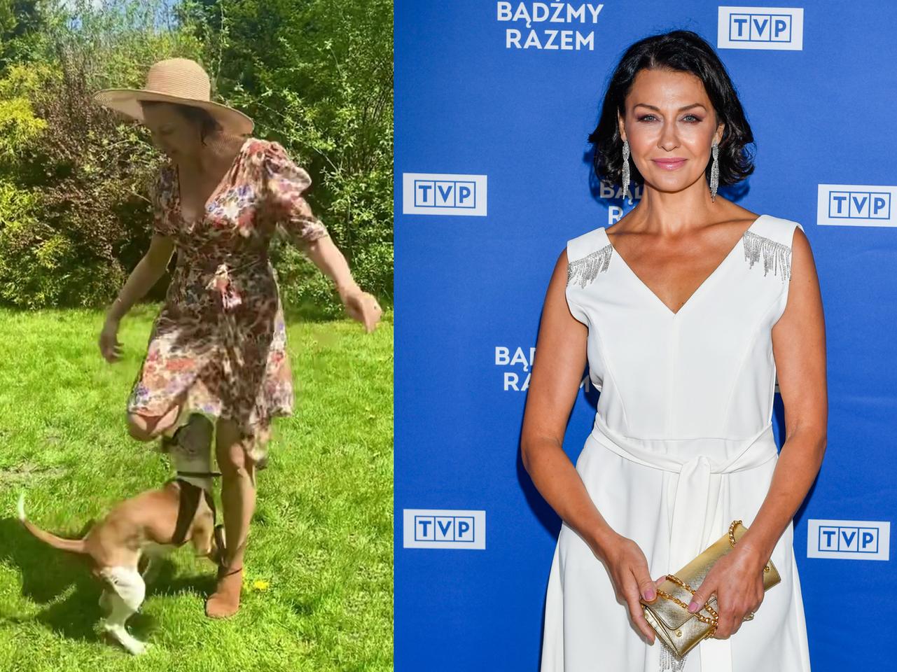 Pies obwąchał Annę Popek: Gryzł buty, szarpał za sukienkę, a na koniec ...