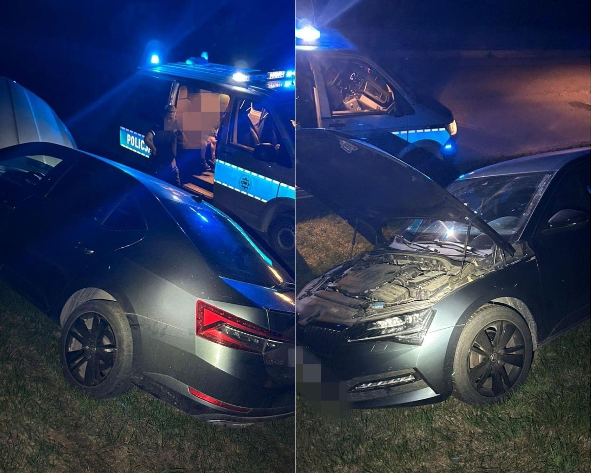 39-latka z 3 promilami alkoholu utknęła autem na skarpie. W aucie przewoziła 5-letnie dziecko ...