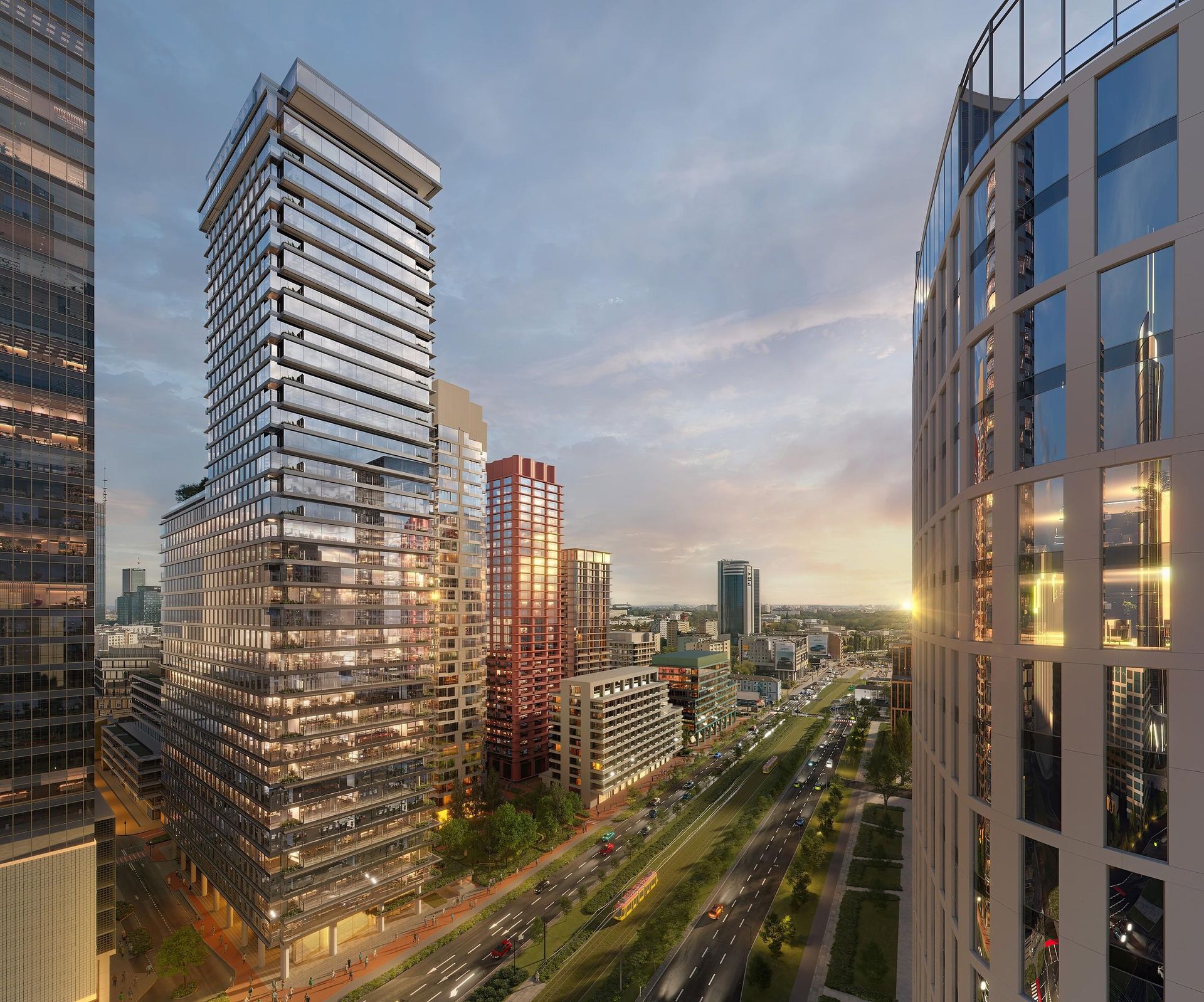 Towarowa22 zyska pierwszy wieżowiec: AFI Tower projektu JEMS Architekci ...