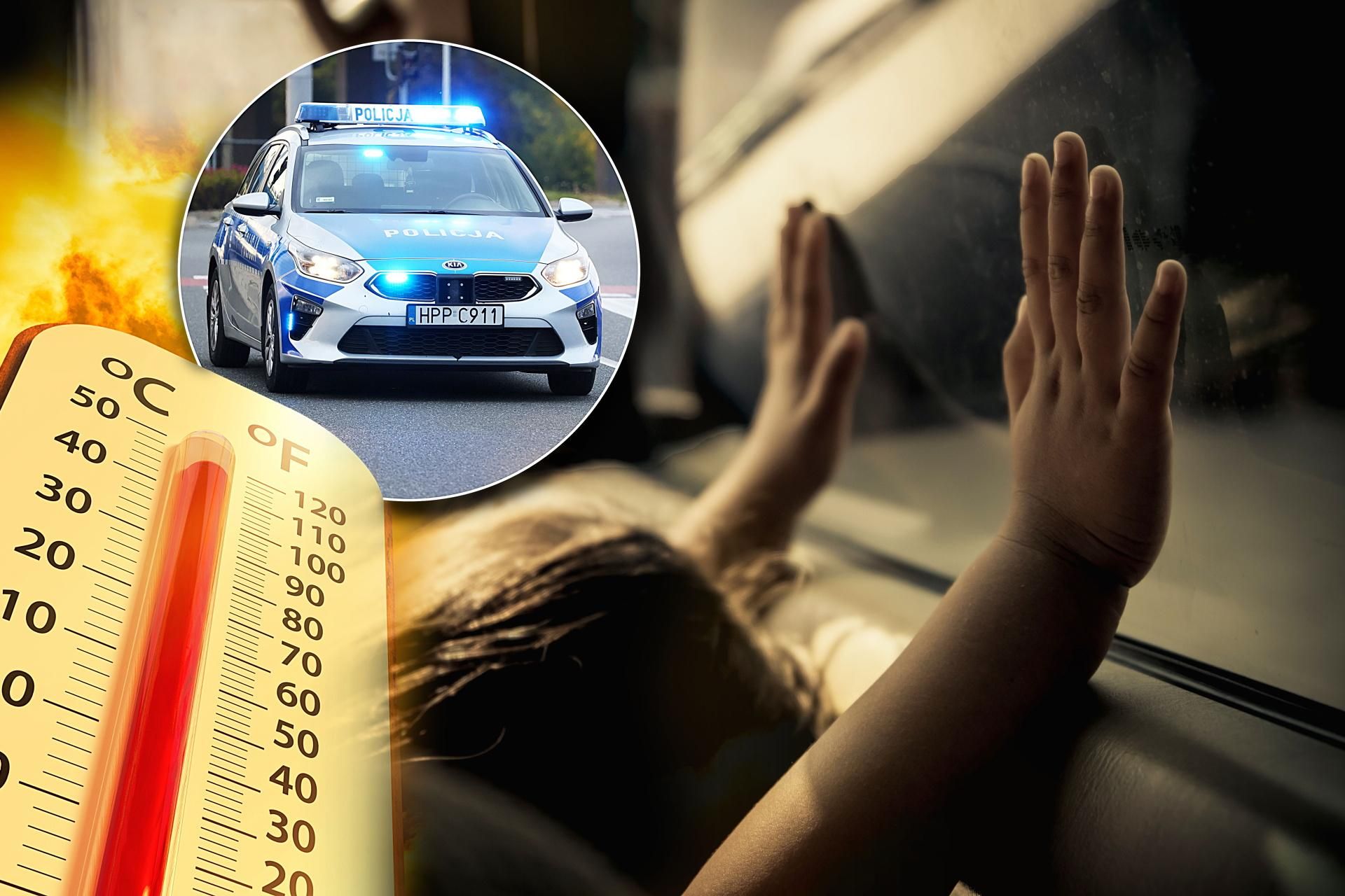 3-letnia dziewczynka leżała w rozgrzanym aucie, nie reagowała na policjantów. Rodzice poszli ...