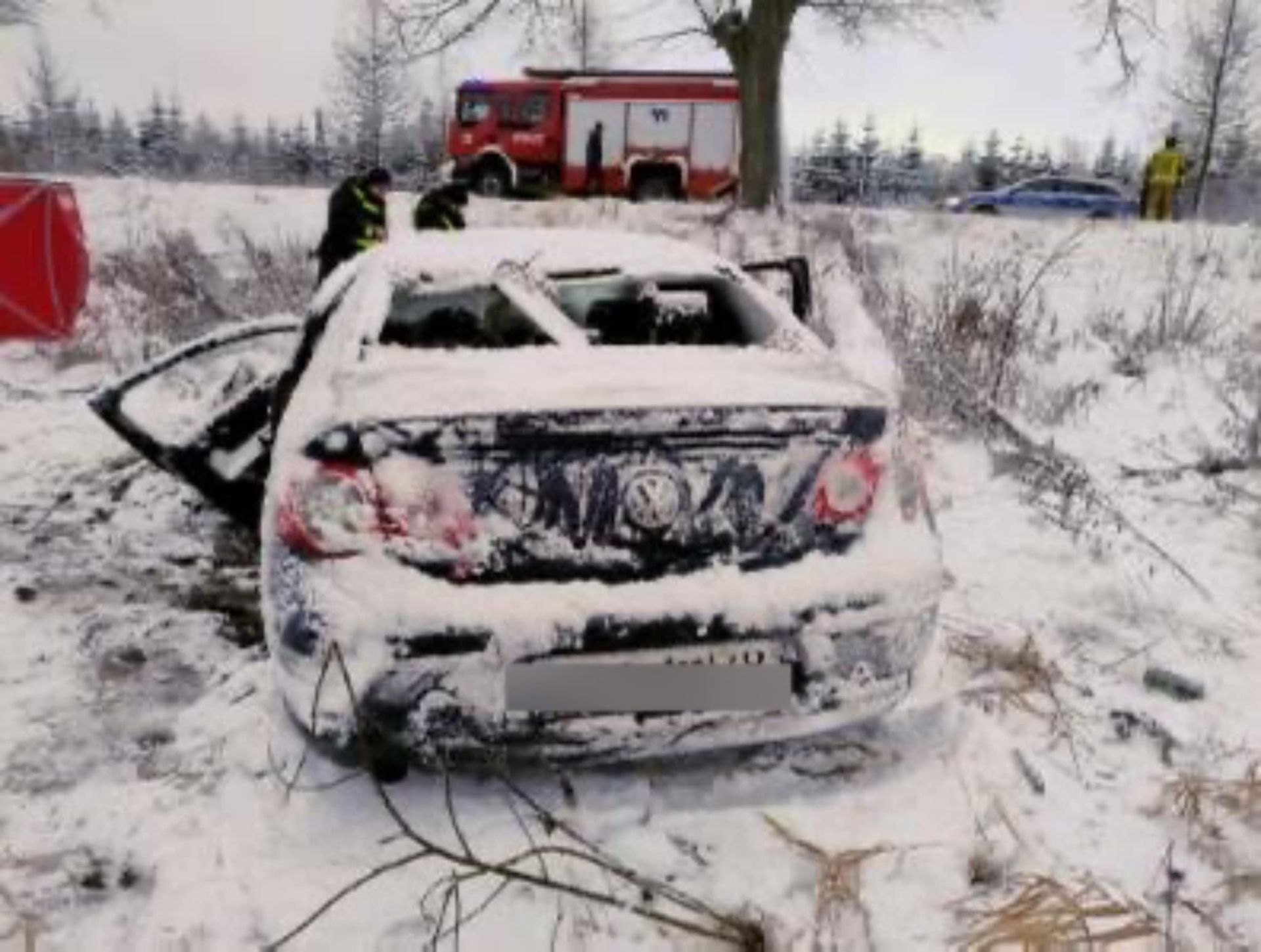 Śmiertelny wypadek w Pomorskiem. Pijany kierowca wjechał w drzewo. Nie żyje 17-letnia pasażerka ...