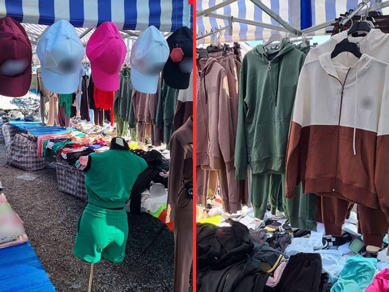 Podróbki znanych marek na targowisku w Będzinie. Zabezpieczono odzież i ...