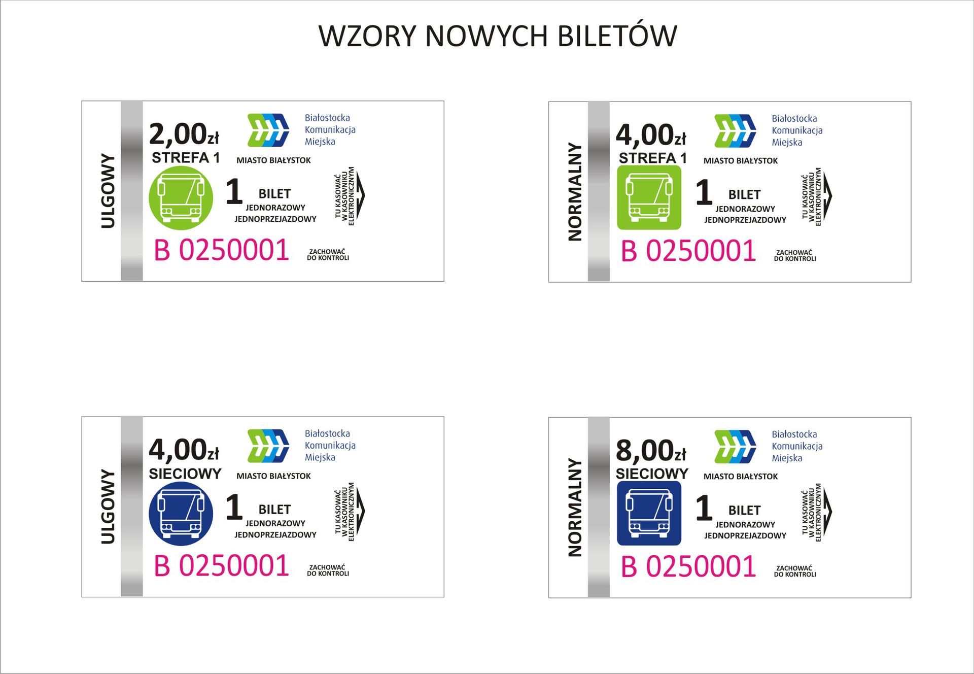 Od 1 marca wchodzą nowe papierowe bilety BKM. Tak będą wyglądały [CENNIK, WZORY] - Białystok ...