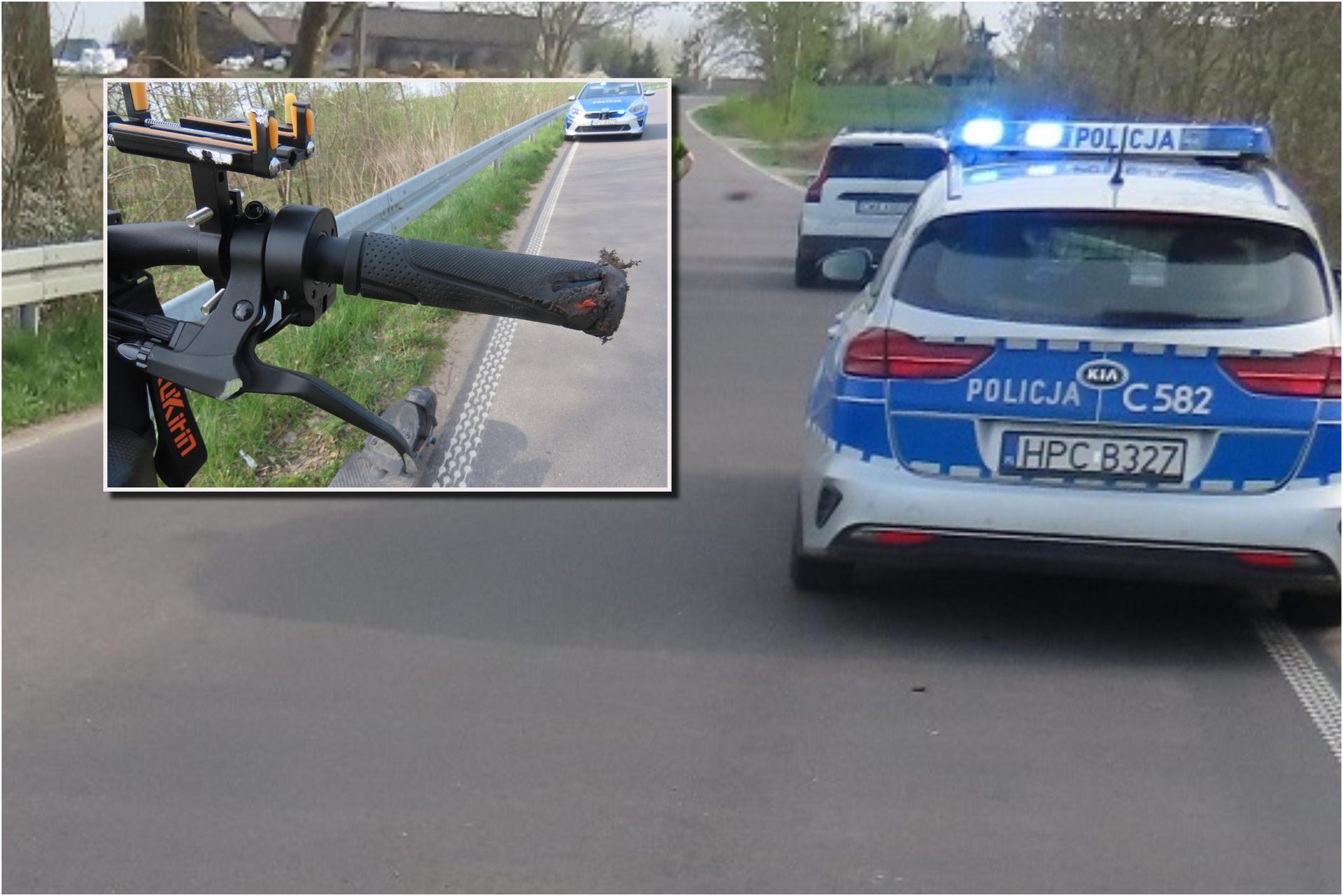 Tragiczny wypadek na hulajnodze elektrycznej pod Wąbrzeźnem. Nie żyje 17-latka, śledztwo trwa ...