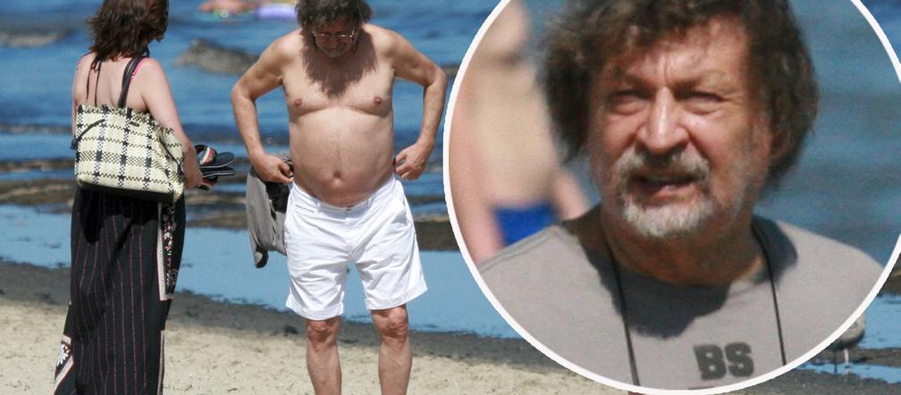 Kuzyn Kaczyńskiego pokazał klatę nad Bałtykiem! Tuż obok niego piękna i ...