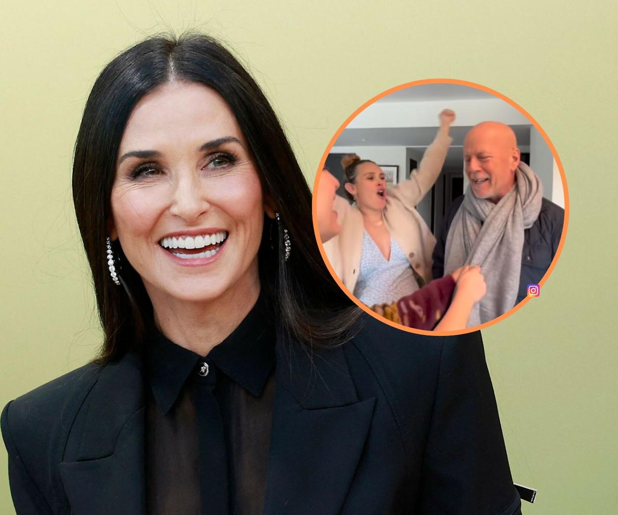 Demi Moore pokazała nagranie z Brucem Willisem. Tak rodzina świętowała ...