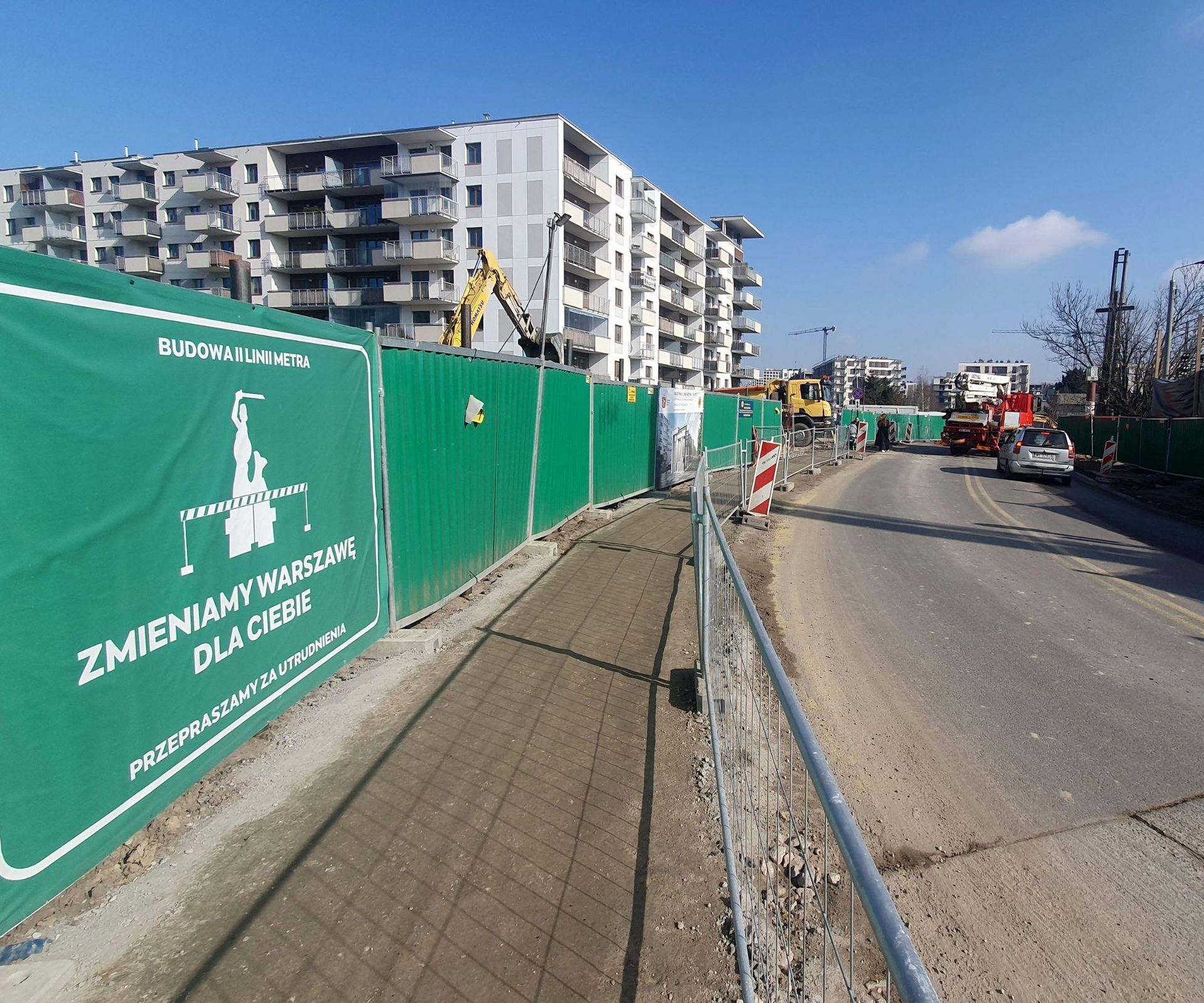 Wyciek na budowie metra w Warszawie. Zamknięto ulicę, uwaga na utrudnienia - Warszawa Radio ESKA