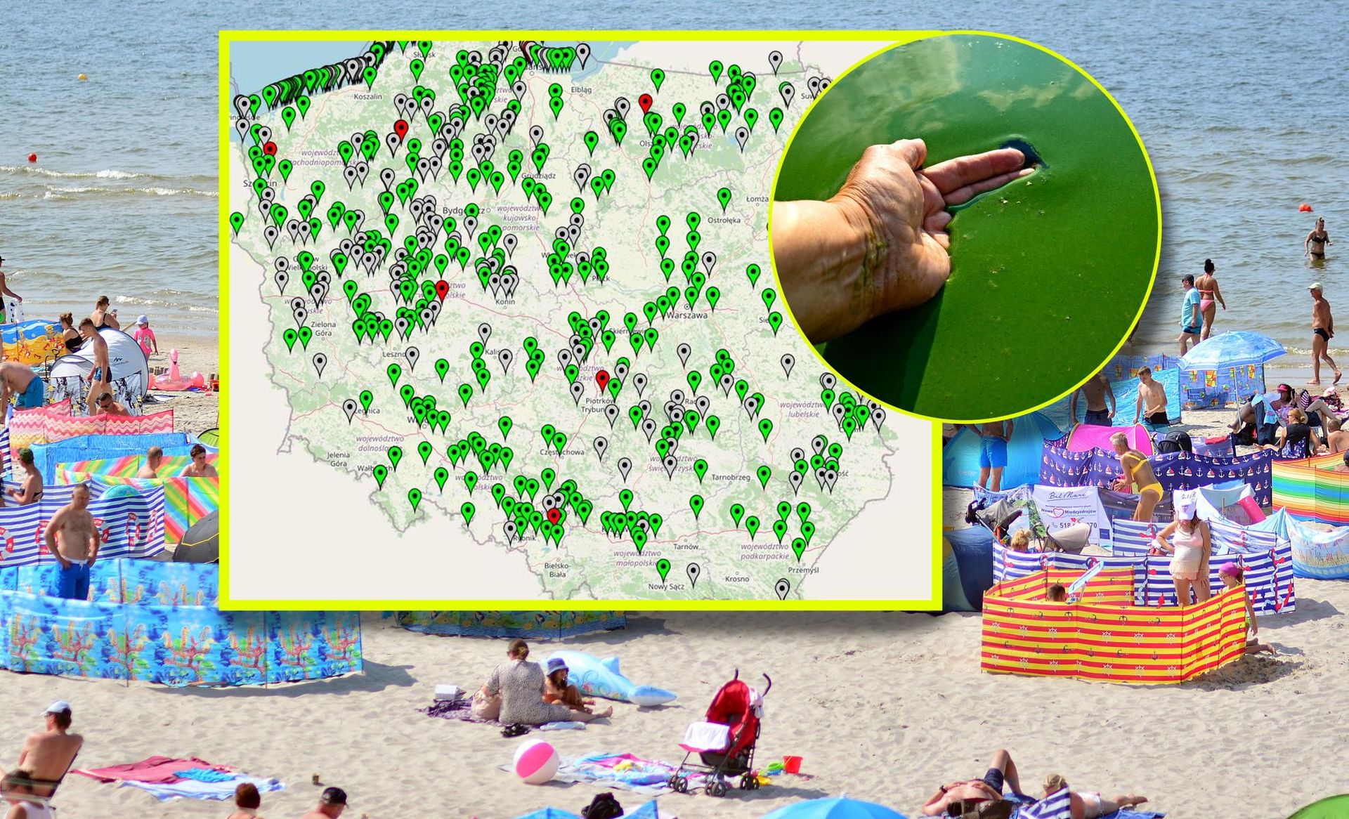 Mapa Sinic 2024. Które kąpieliska nad Bałtykiem są zamknięte? Sprawdź ...