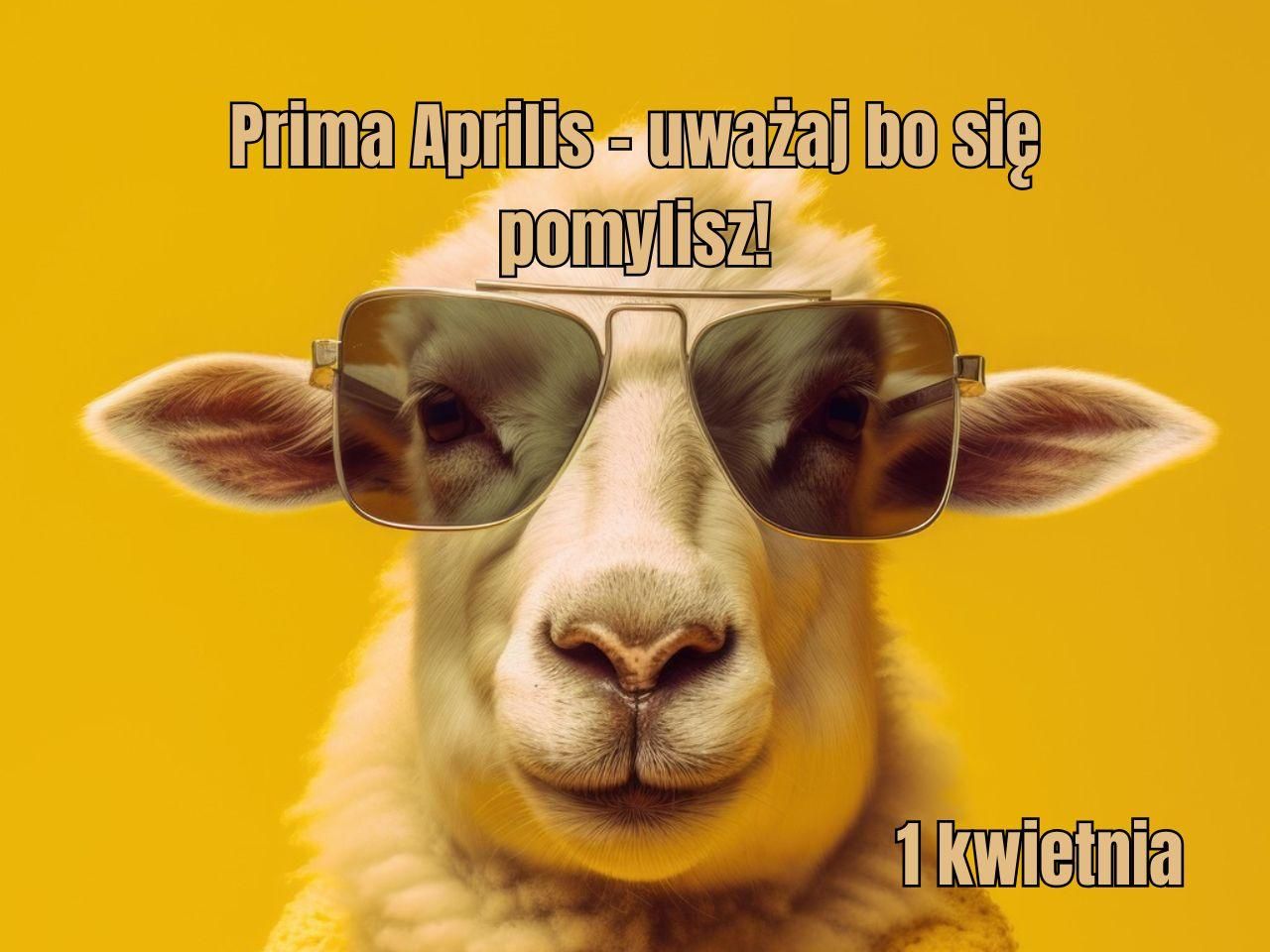 Śmieszne kartki na Prima Aprilis 1 kwietnia. Kolorowe obrazki z wierszykami na miły dzień - ESKA2