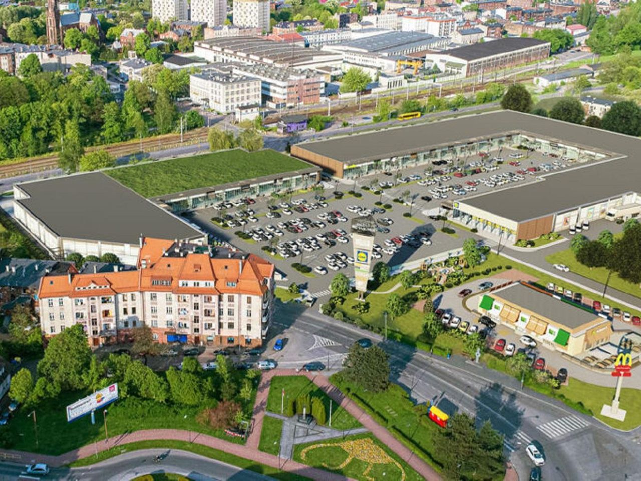 Nowy park handlowy powstanie w centrum województwa śląskiego. Kiedyś była tam huta, która żywiła ...