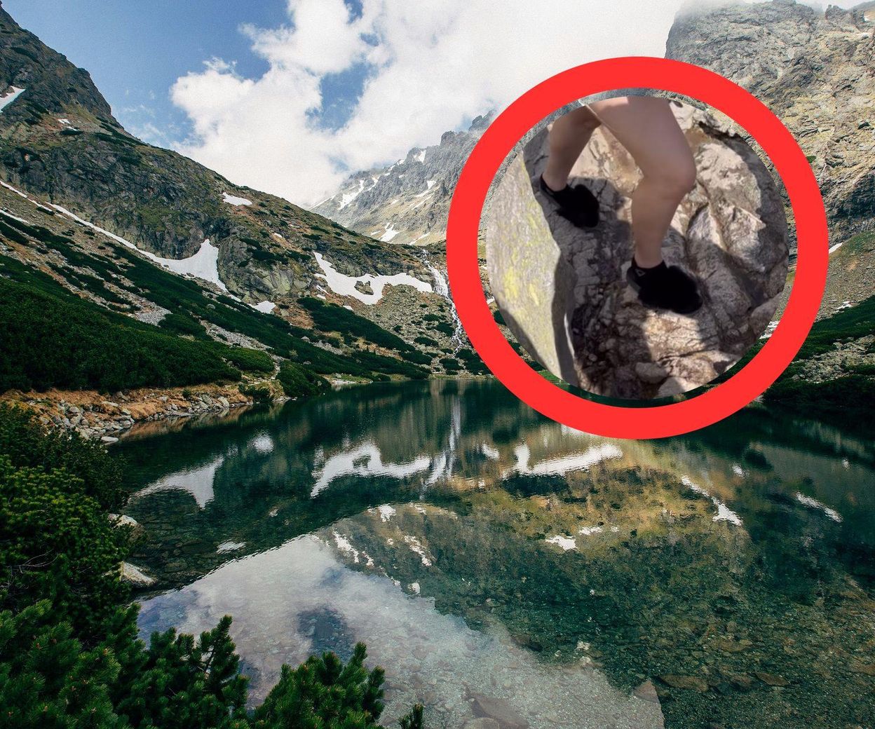 W klapkach z futerkiem w Tatry Wysokie. Nagranie z górskiego szlaku rozwścieczyło internautów ...