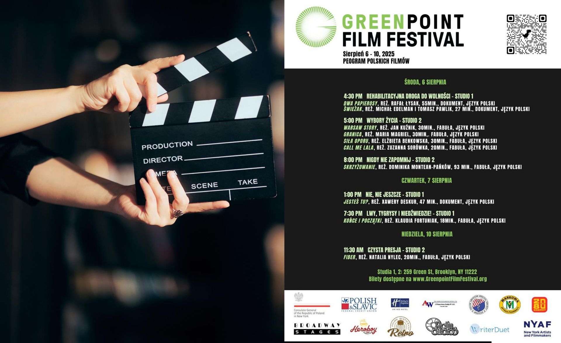 Już niebawem Greenpoint Film Festival 2025. Zobaczymy także wiele filmów polskich twórców ...