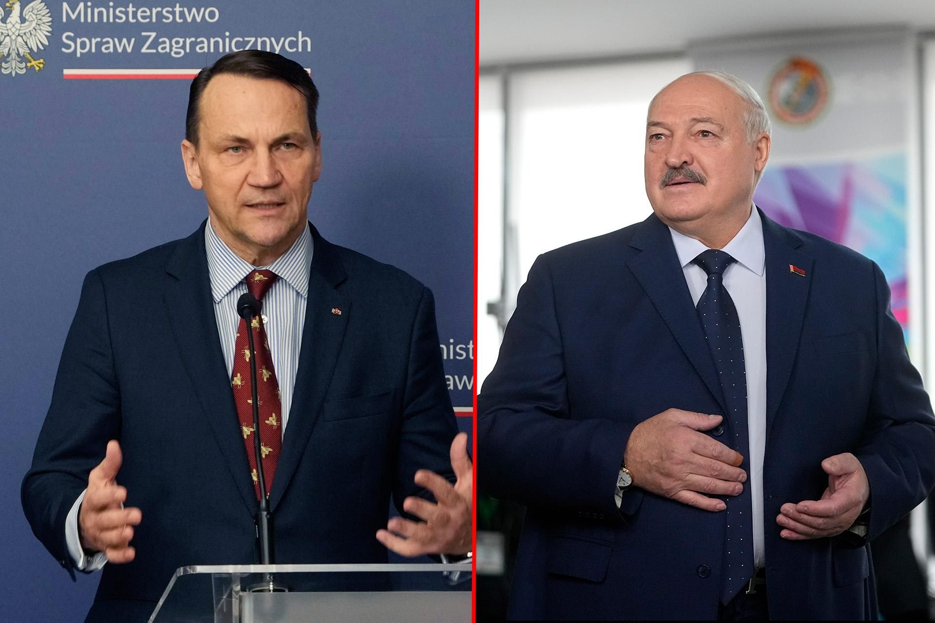 Radosław Sikorski ironicznie ocenił zwycięstwo Aleksandra Łukaszenki w wyborach prezydenckich na ...