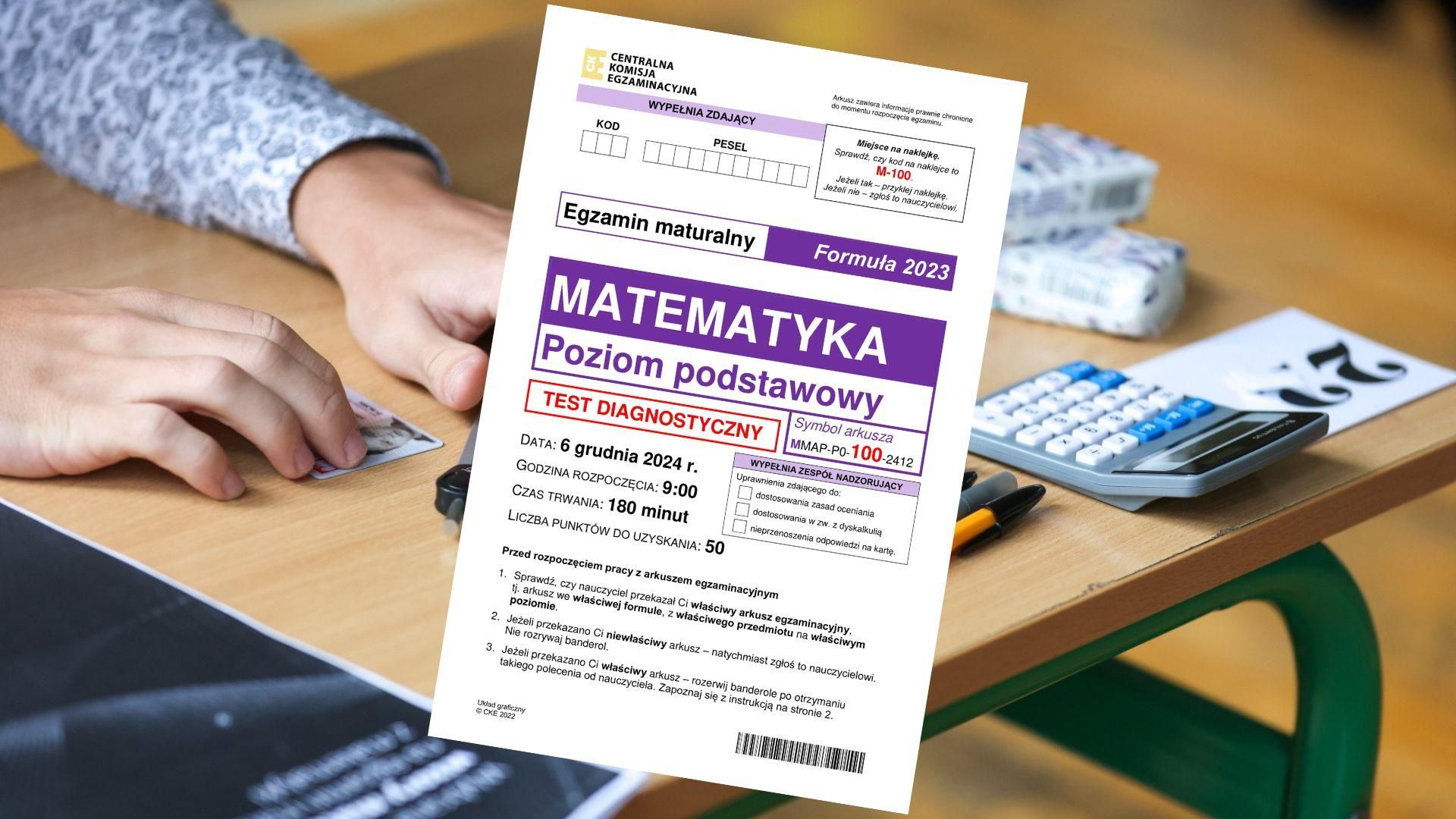 Matura próbna 2025: matematyka poziom podstawowy. Odpowiedzi PDF i arkusze CKE. Zobacz, jak ci ...
