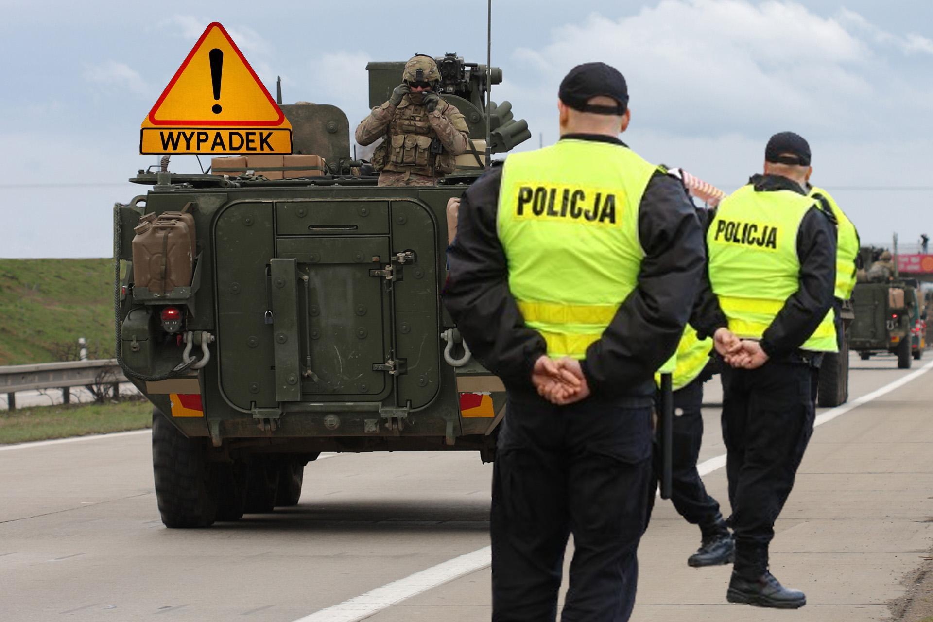 Legnica. Wypadek wojskowych ciężarówek na A4. Trzech amerykańskich żołnierzy zostało rannych ...