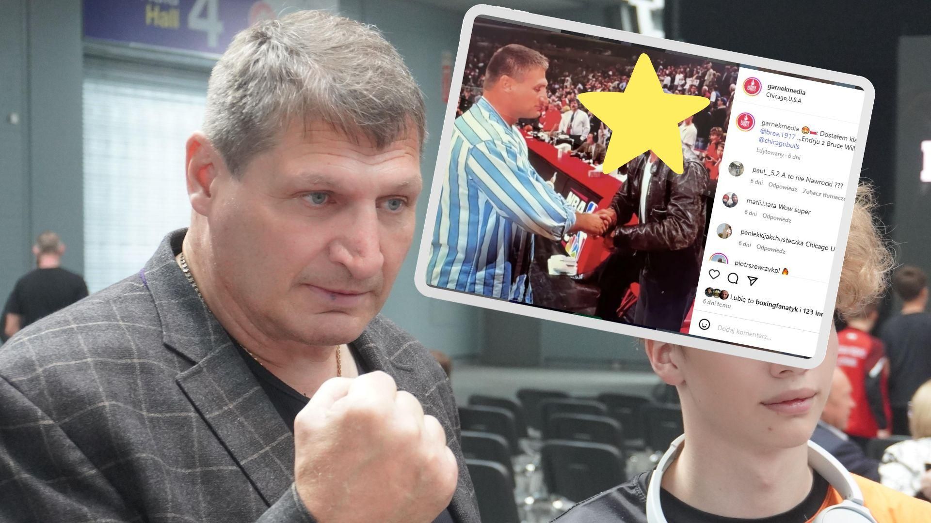 Niepublikowane zdjęcie Andrzeja Gołoty z gwiazdą światowego kina ...