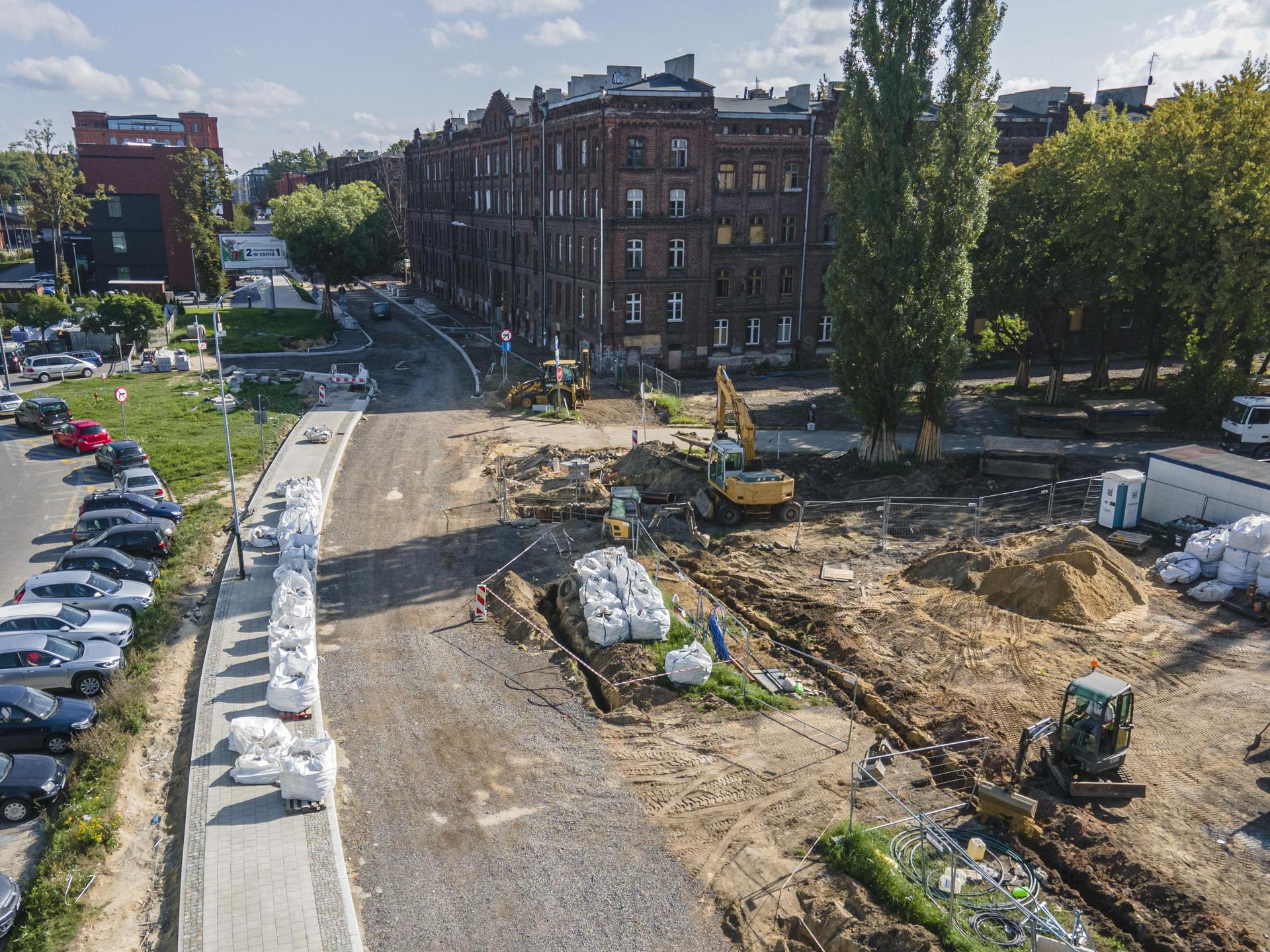 Remont Ogrodowej trwa. Jak przebiegają prace? [GALERIA] - Łódź Radio ESKA