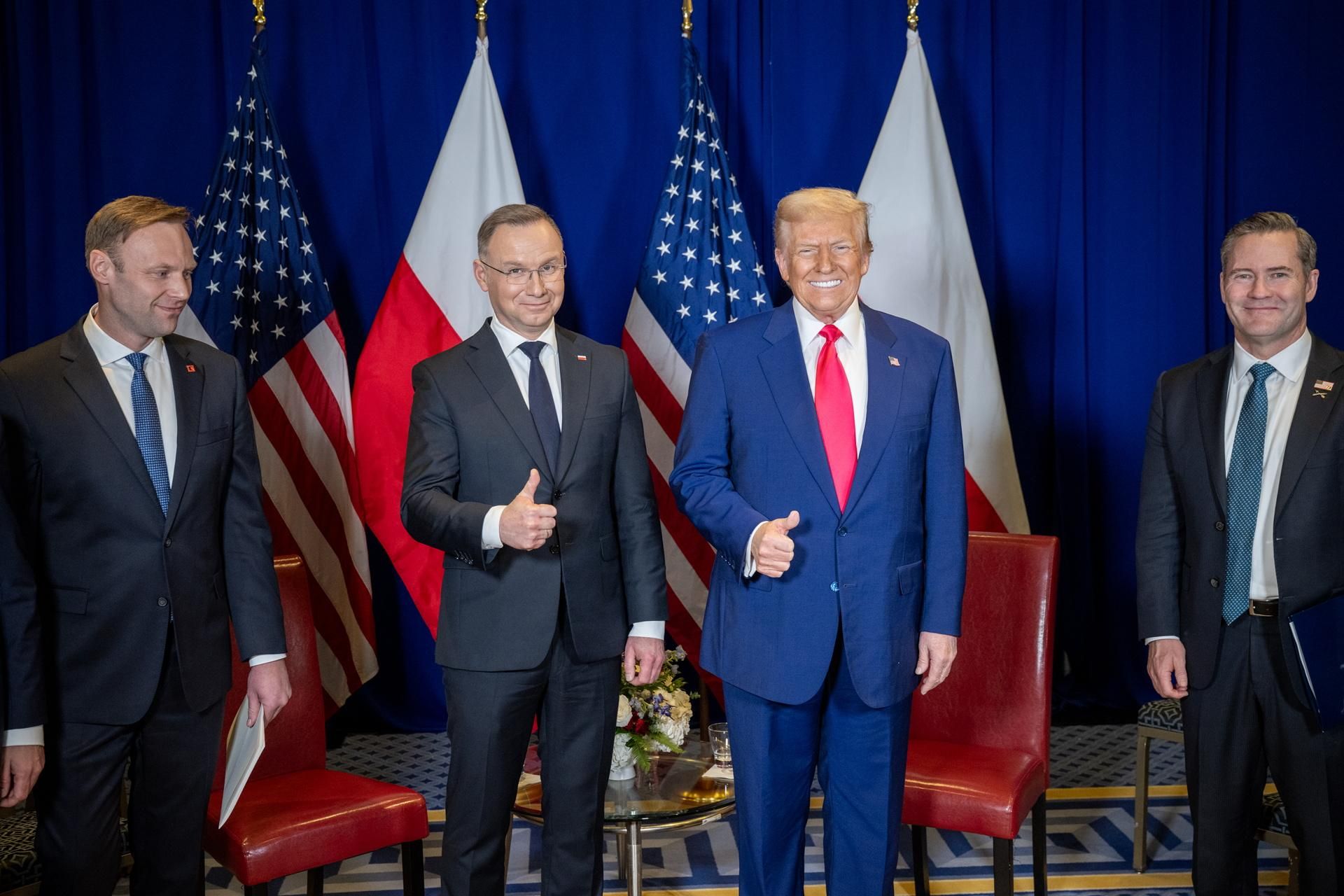 Spotkanie Dudy z Trumpem za zamkniętymi drzwiami. Potem przemówienie: Prezydent Duda, mój wielki ...