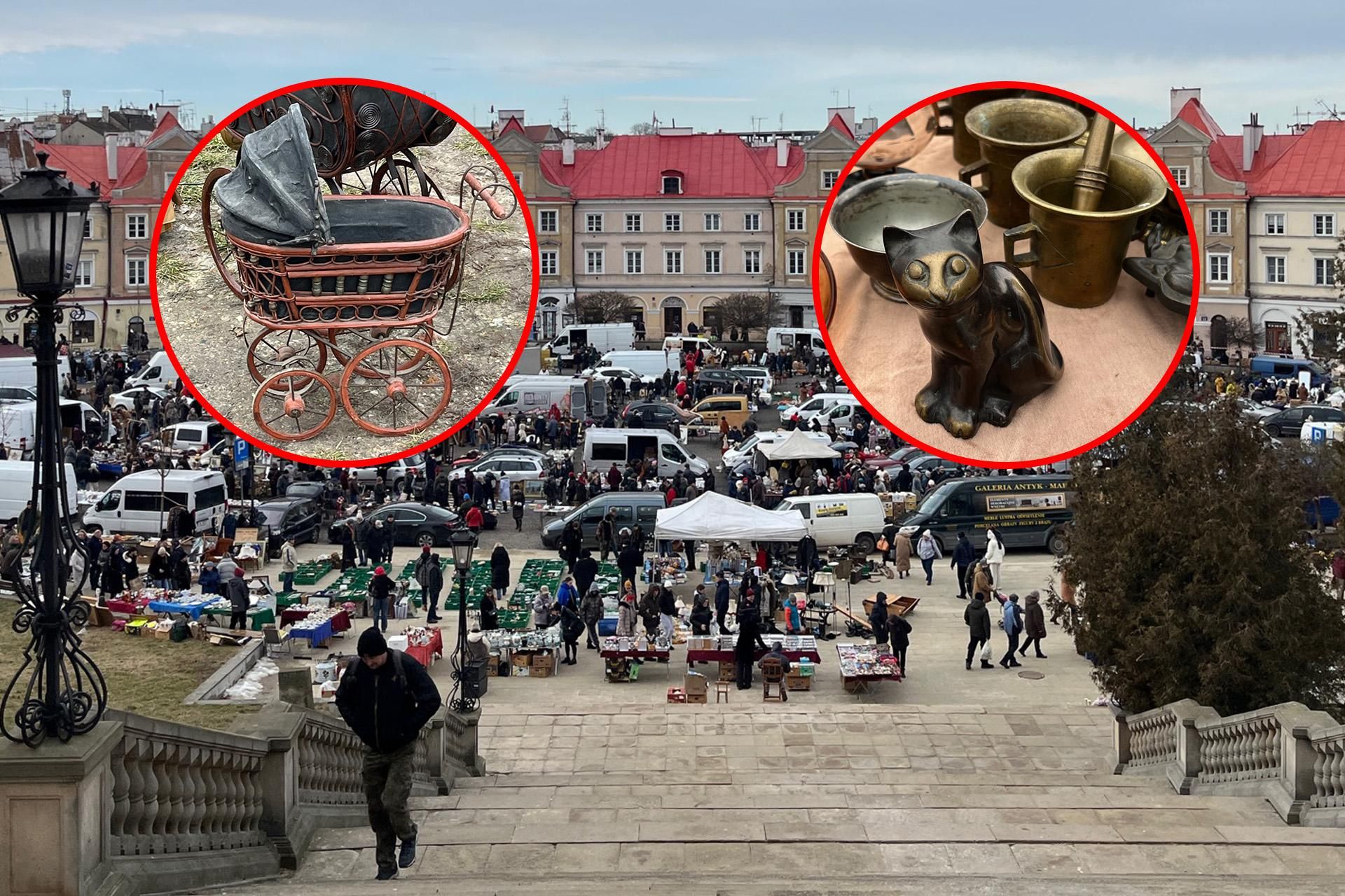 Lubelska Giełda Staroci. Tłumy na styczniowej giełdzie. "Trzeba tu być ...