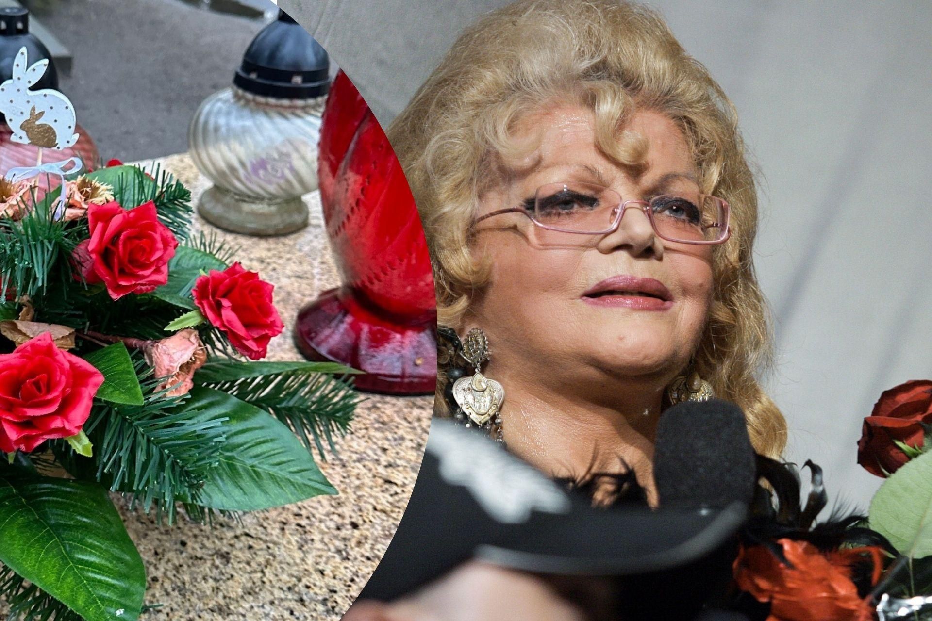 Tak wygląda grób Violetty Villas na Wielkanoc. Zaskoczenie na cmentarzu ...