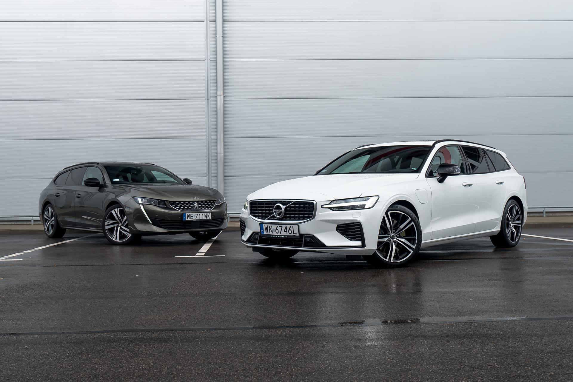 Volvo V60 T8 Twin Engine AWD R-Design AT8 vs. Peugeot 508 SW GT 2.0 ...
