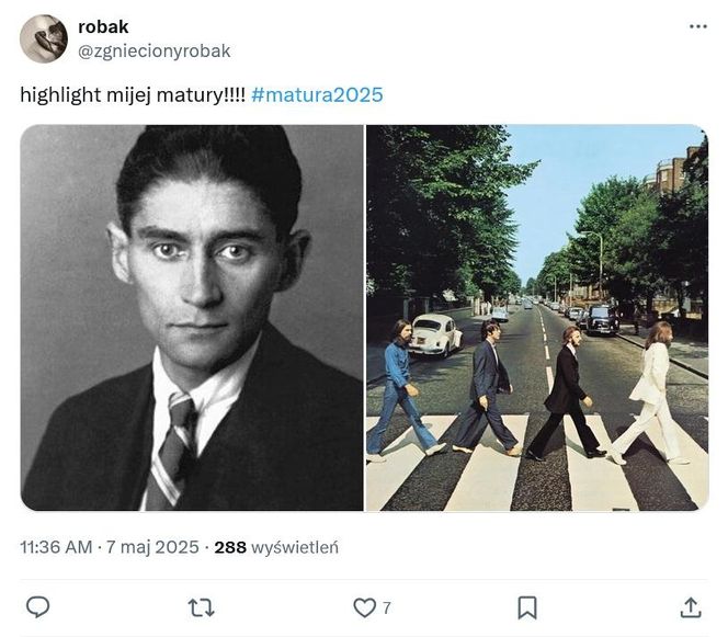 Memy po maturze z angielskiego 2025 zalały sieć! Franz Kafka i The ...